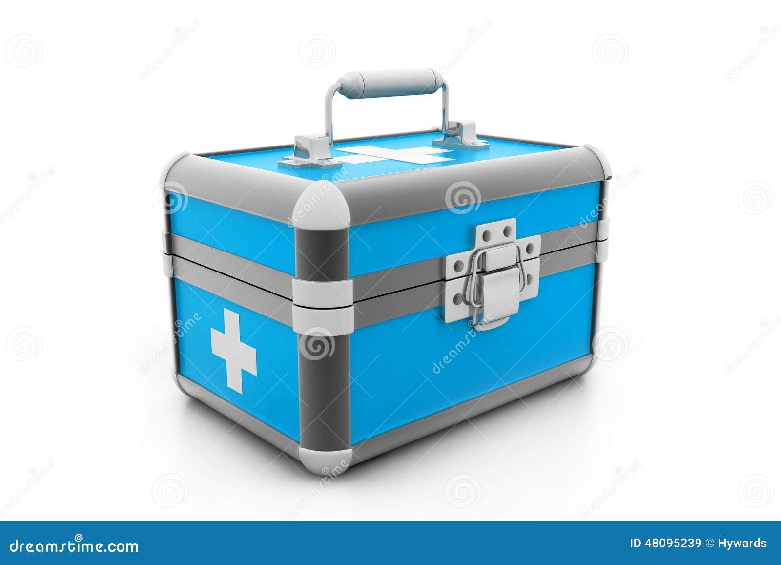 Modern First aid kit stock illustration. Illustration of illness - 48095239
