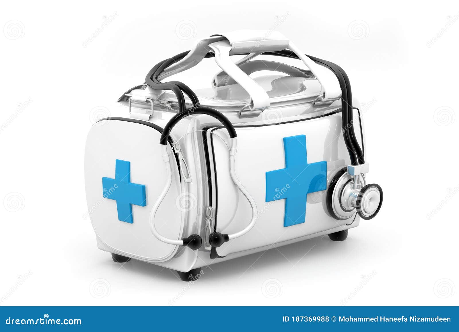 Modern First aid kit stock illustration. Illustration of emergency ...