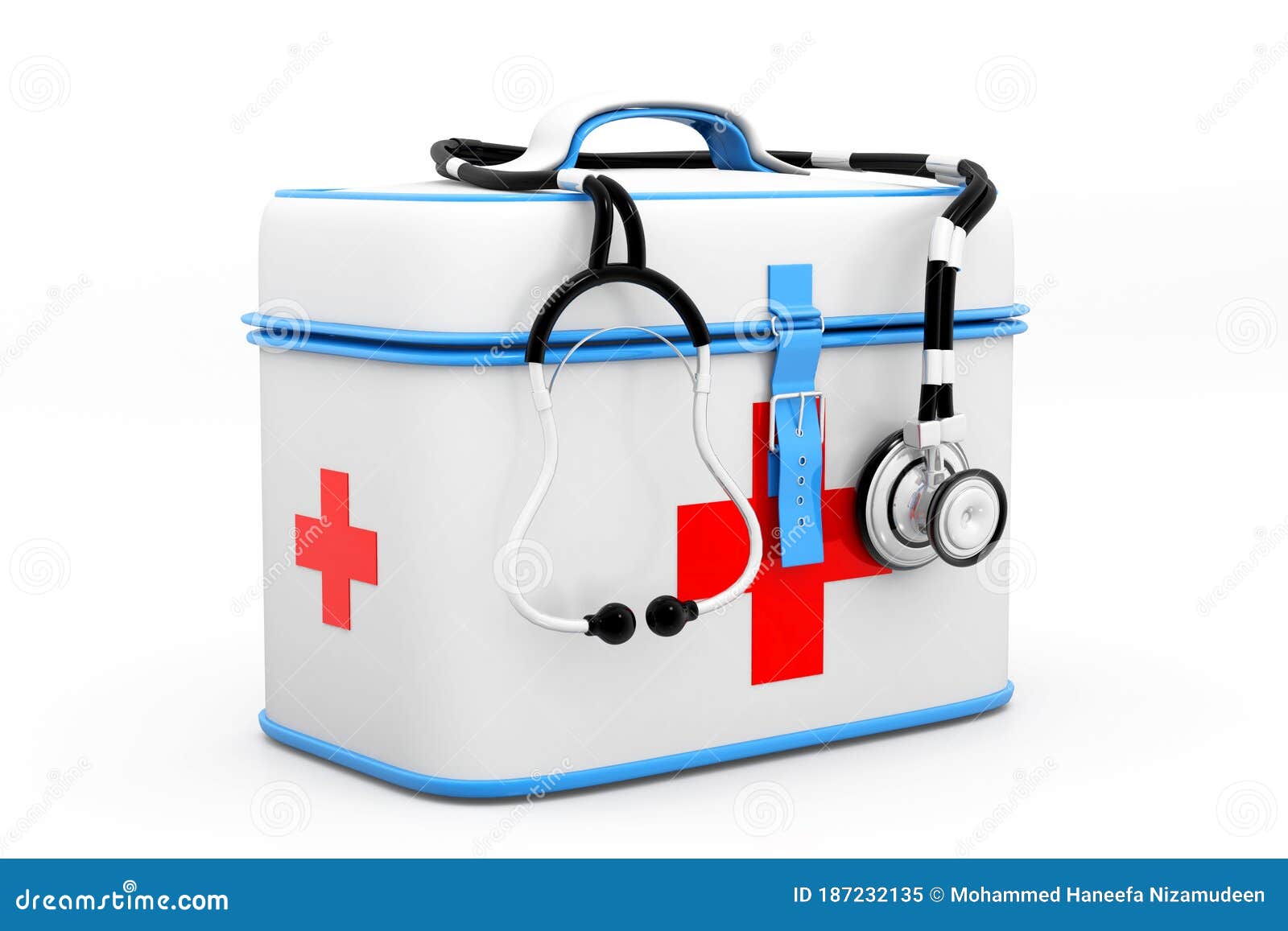 Modern First aid kit editorial image. Illustration of firstaid - 187232135
