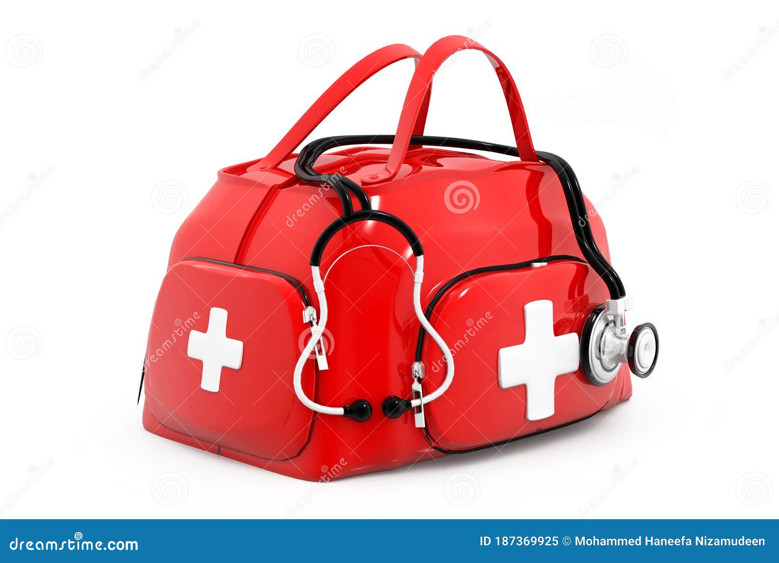 Modern First aid kit stock illustration. Illustration of assistance ...