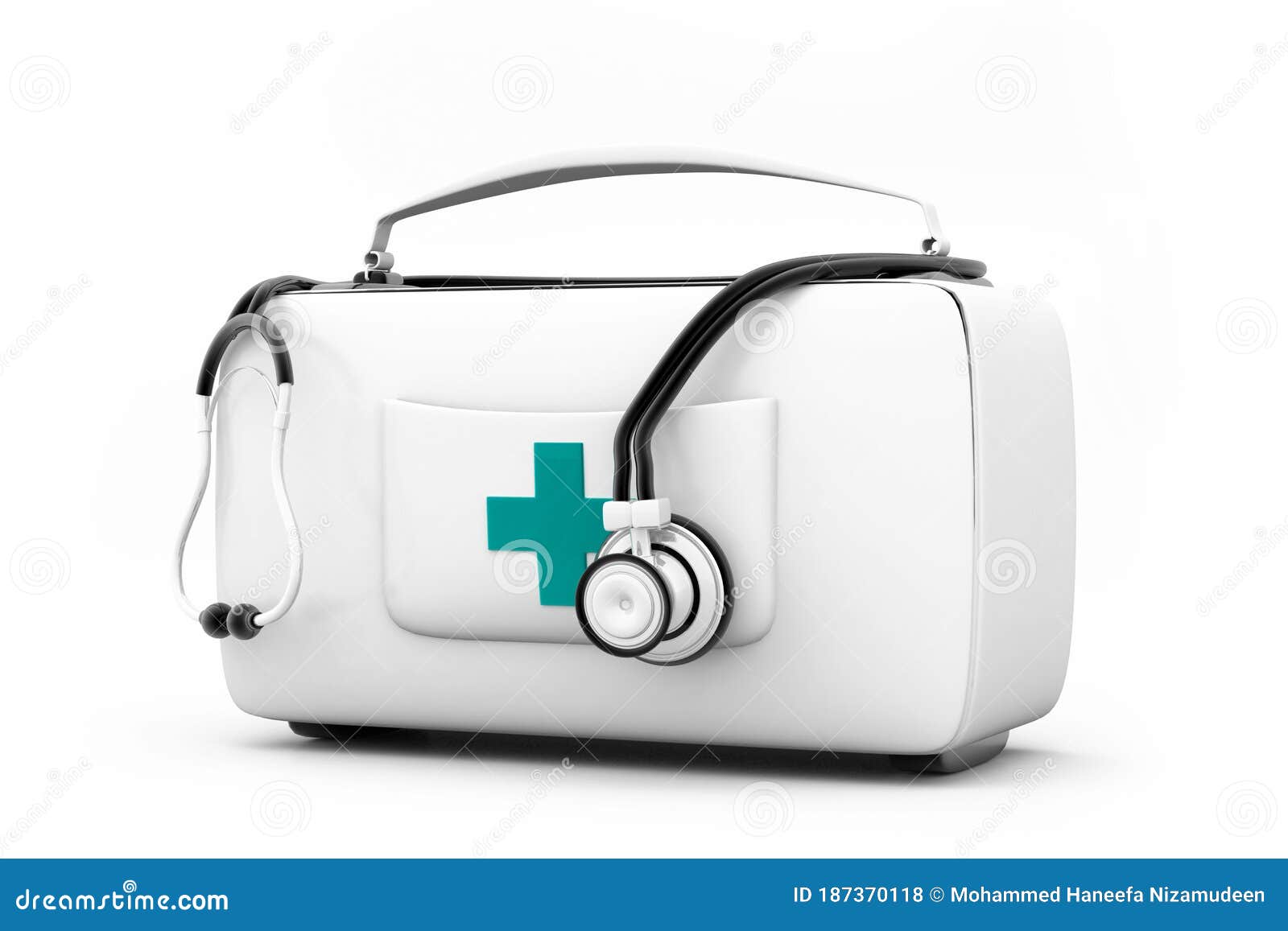 Modern First aid kit stock illustration. Illustration of isolated ...
