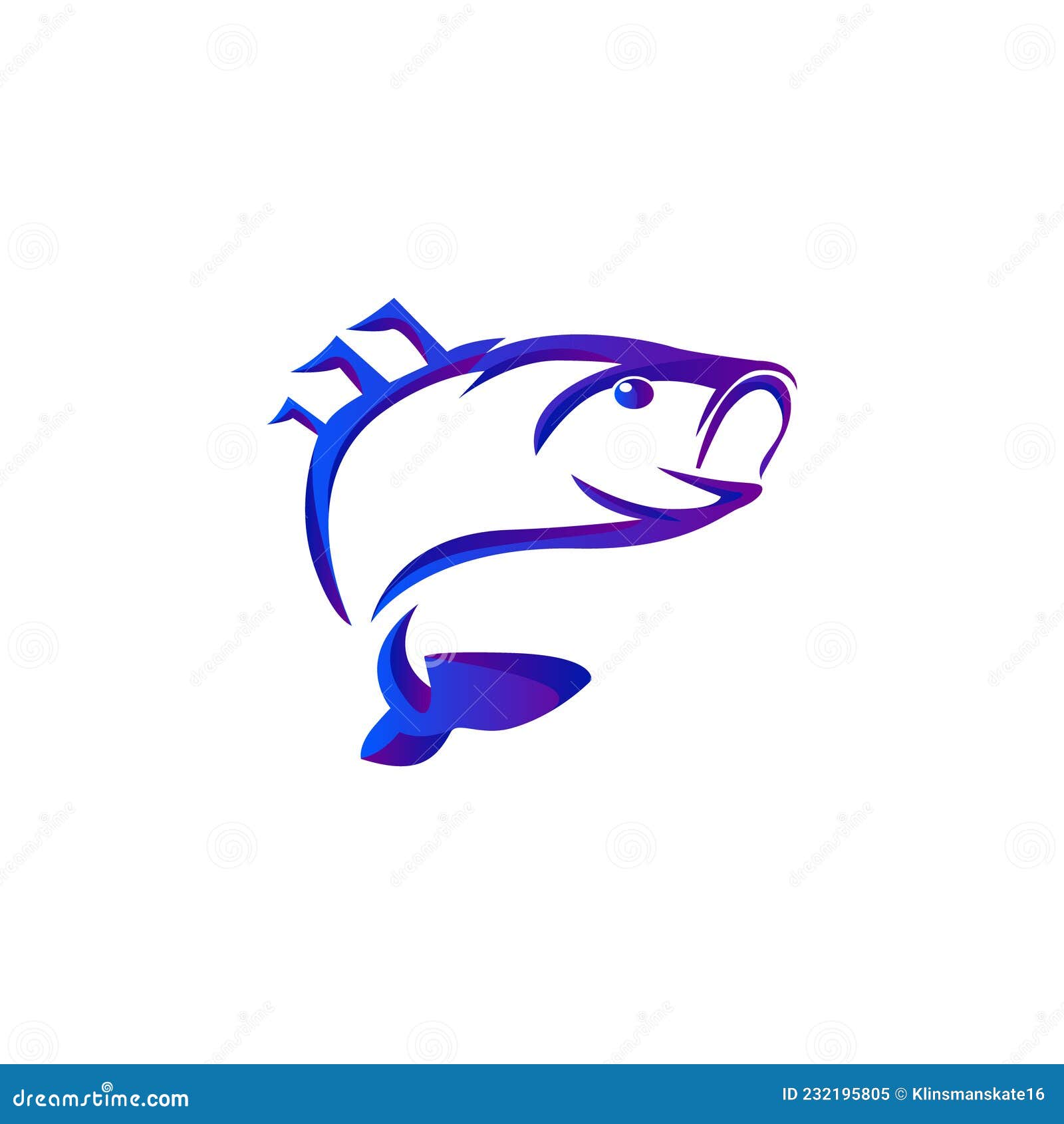 Modern Fish Logo Design Template Concept Stock Vector - Illustration of ...