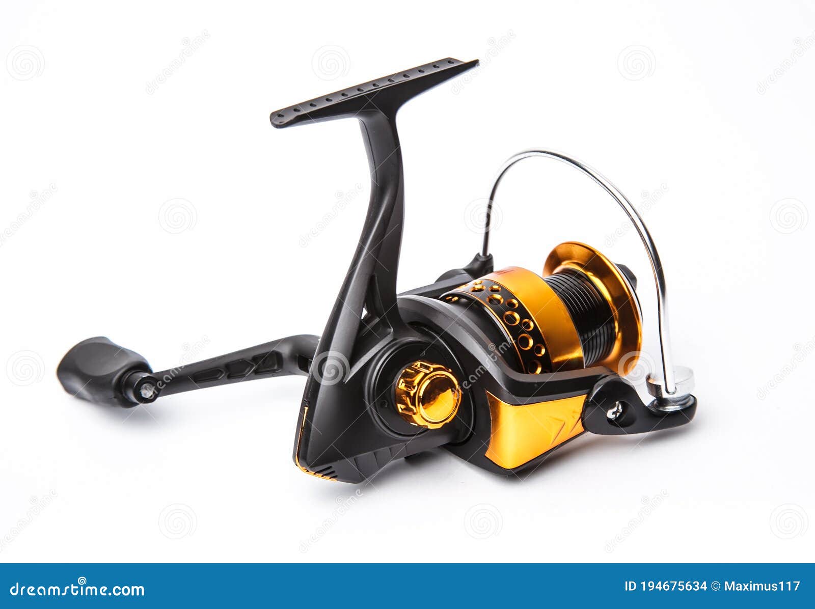Modern Fishing Rod With Reel Royalty-Free Stock Photo | CartoonDealer ...