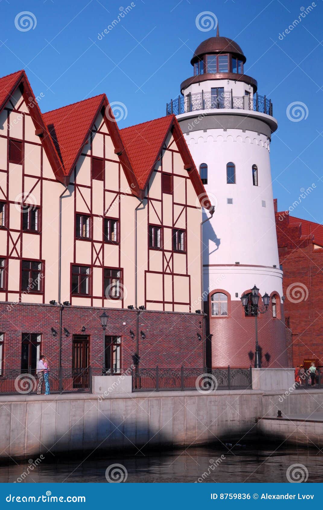 Modern fishing village stock photo. Image of sight, love - 8759836