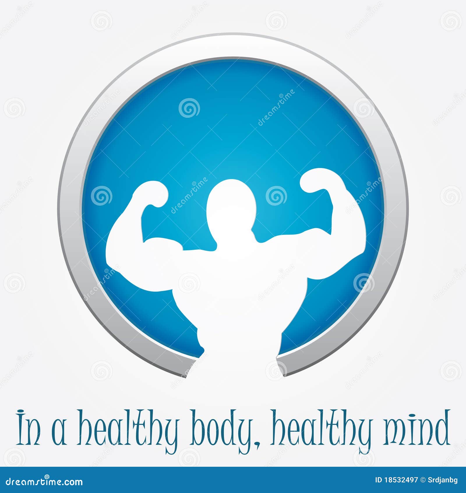 Modern fitness sign stock vector. Illustration of element - 18532497