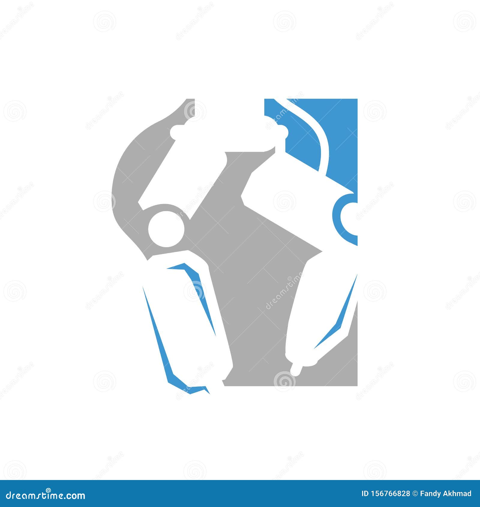Modern Flat Creative Robotic Surgery Logo Design Vector Illustrations ...