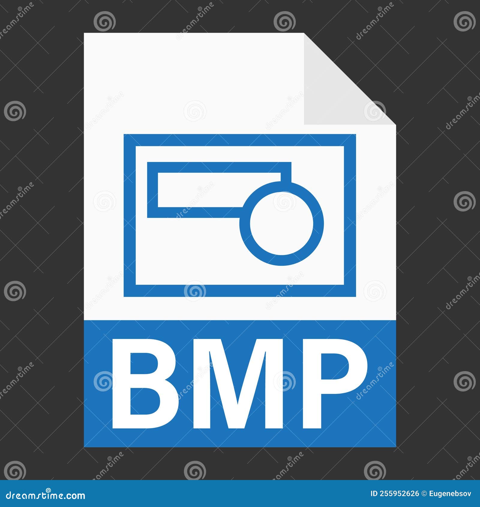 Modern Flat Design of BMP File Icon for Web Stock Vector - Illustration ...