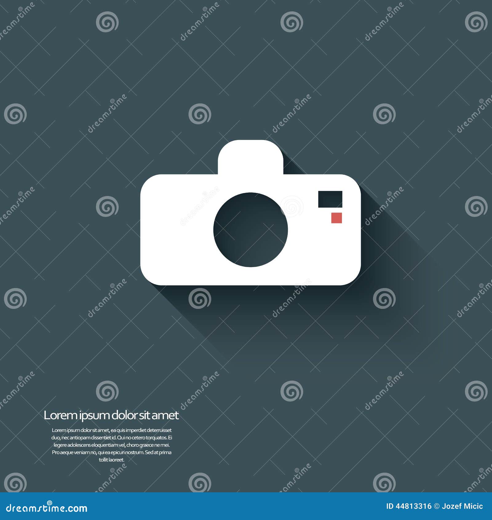 Modern Flat Design Camera Icon. Eps10 Vector Stock Vector ...