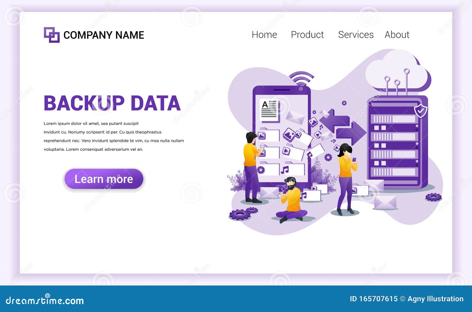 Modern Flat Design Concept Of Backup Data, Copying Files Or Files ... Modern Flat Design Concept Of Backup Data, Copying Files Or Files ...