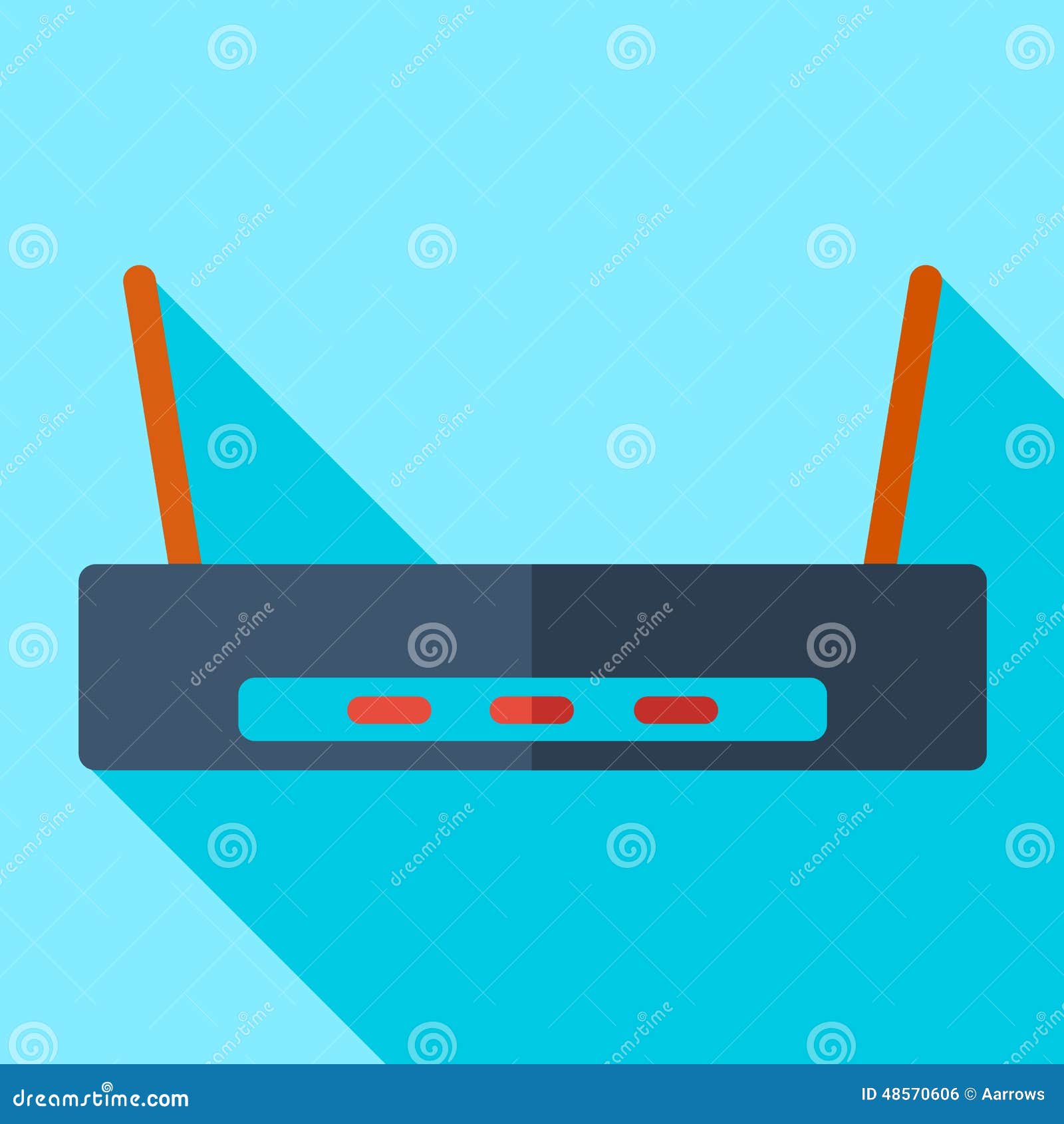 Modern Flat Design Concept Icon Wi-Fi Router Stock Vector ...