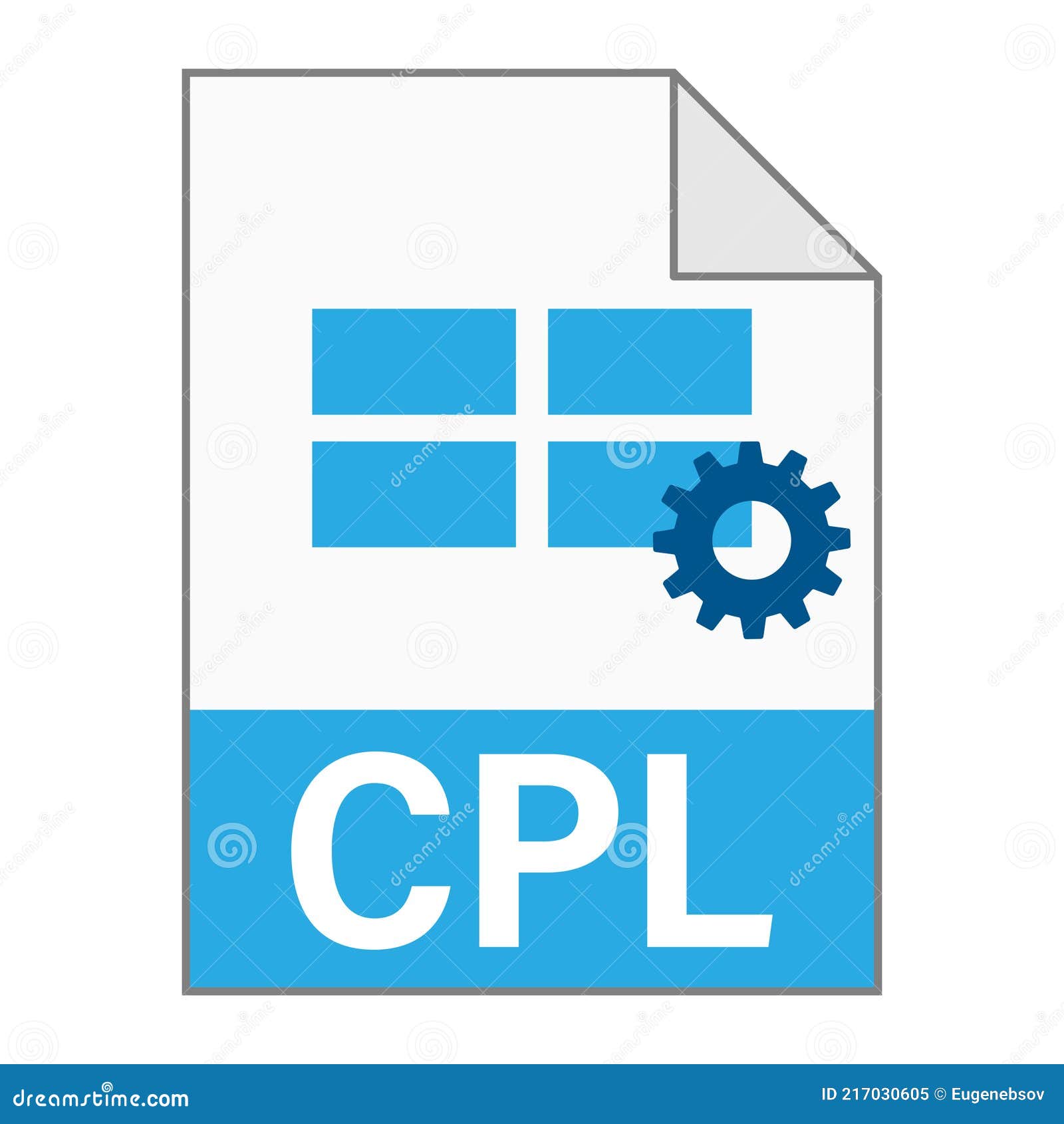 Modern Flat Design of CPL File Icon for Web Stock Vector - Illustration ...