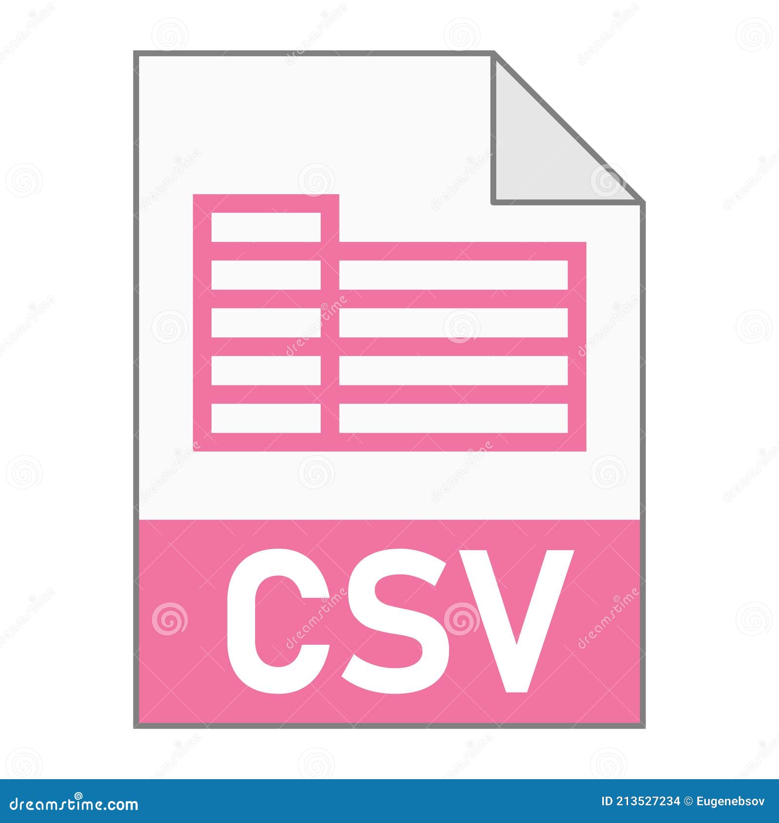 Modern Flat Design of CSV File Icon for Web Stock Vector - Illustration ... Modern Flat Design of CSV File Icon for Web Stock Vector - Illustration ...