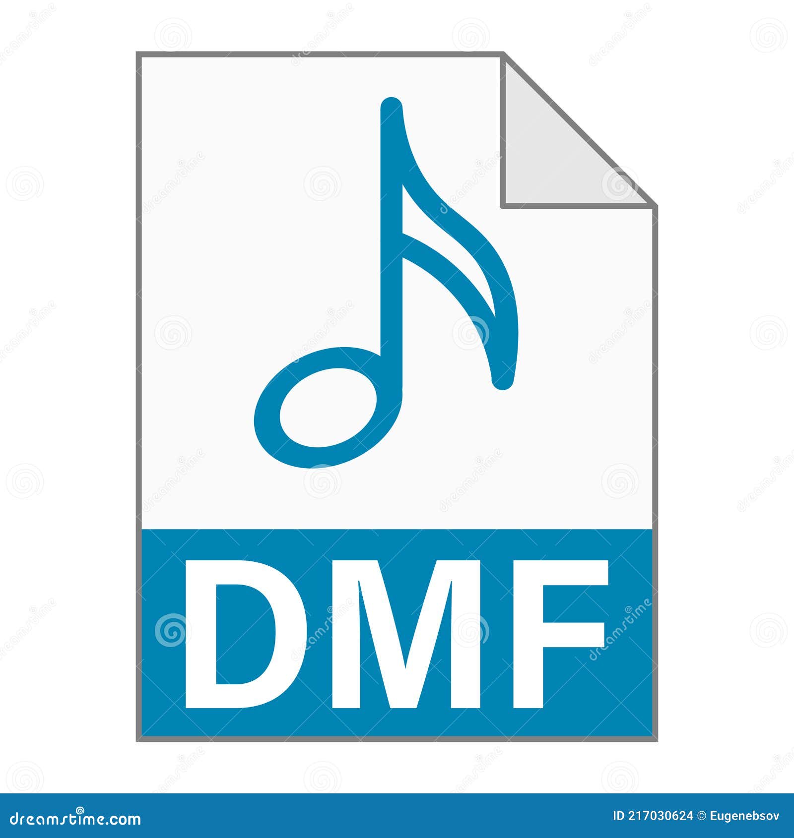 Modern Flat Design of DMF File Icon for Web Stock Vector - Illustration ...