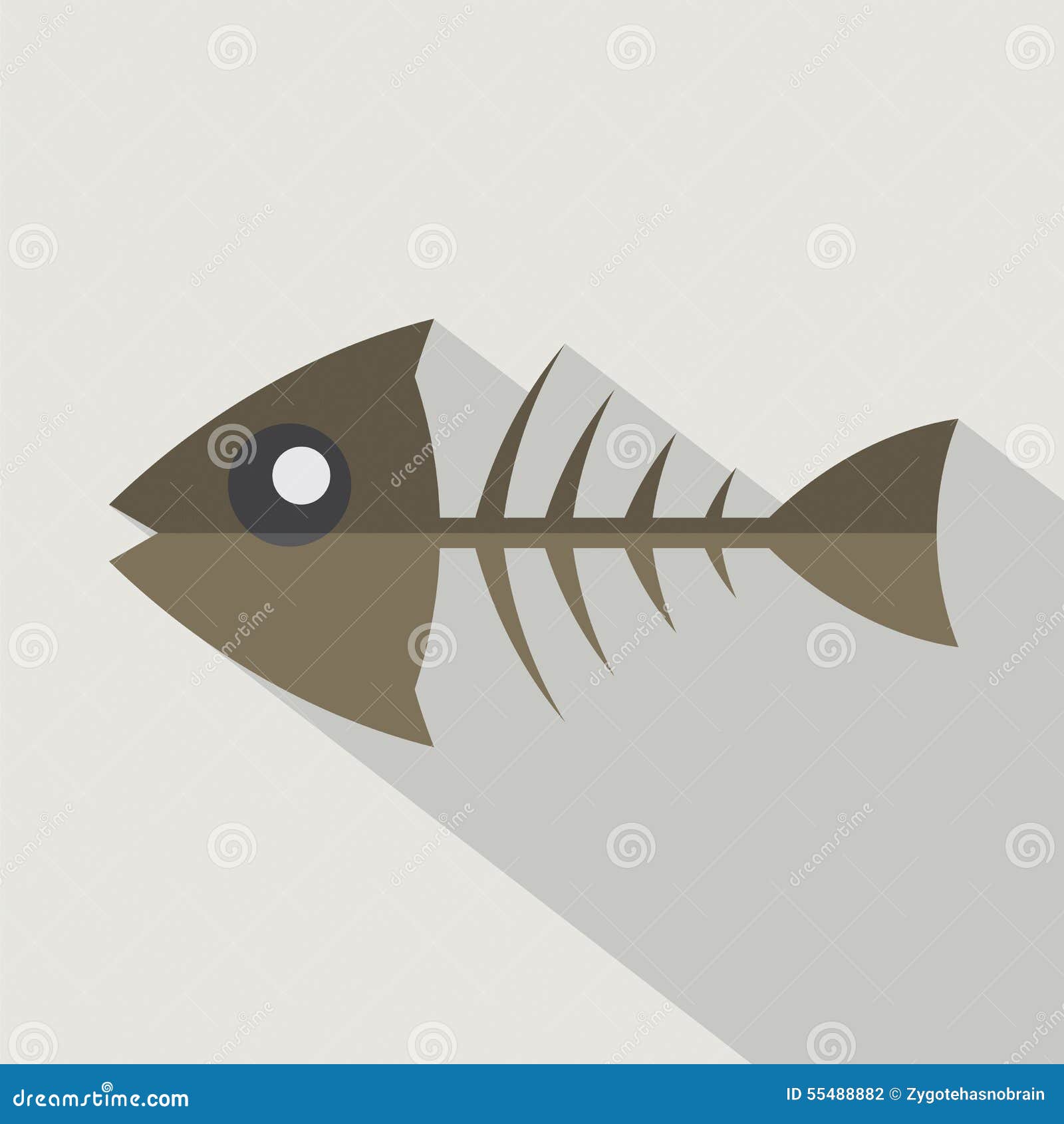 Fishbone Cartoon Vector | CartoonDealer.com #13442771