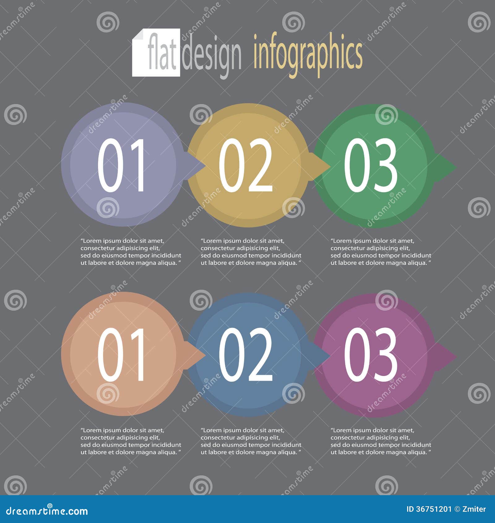 Modern Flat Design Infographics Stock Illustration - Illustration of ...