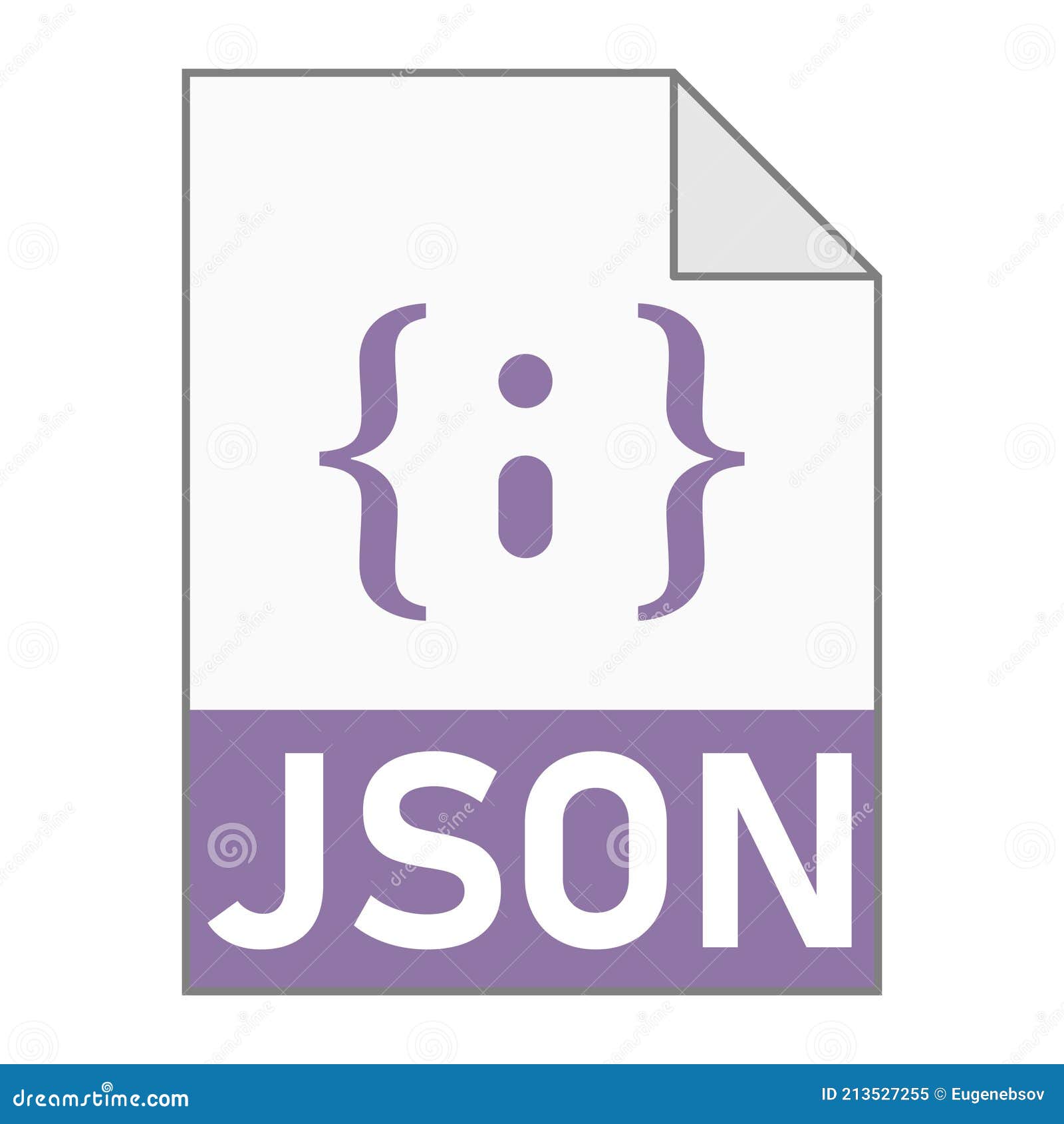 Json File Format Color Darker Flat Icons Cartoon Vector Cartoondealer
