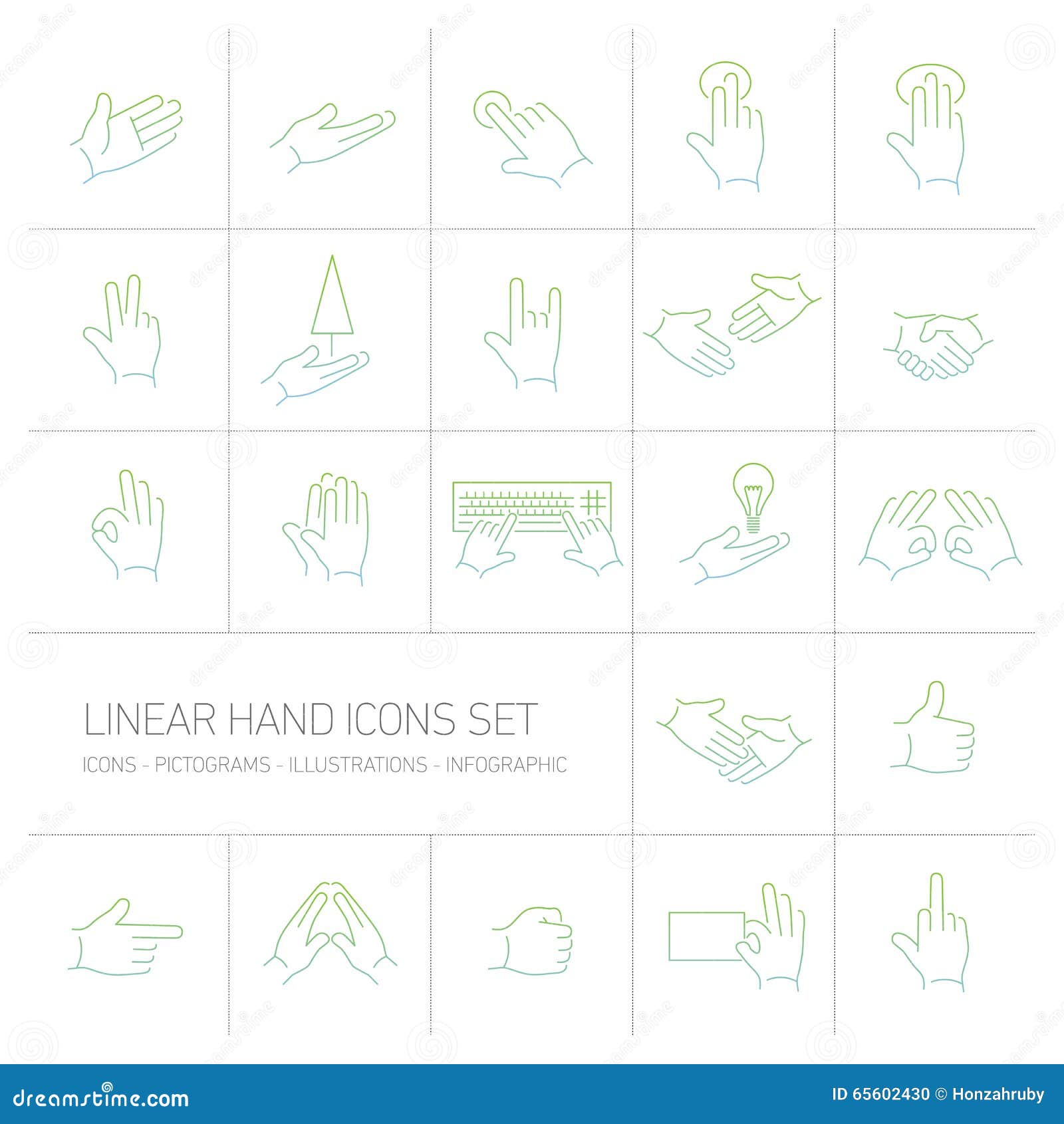Modern Flat Design Linear Hand and Fingers Gesture Icons Stock ... Modern Flat Design Linear Hand and Fingers Gesture Icons Stock ...
