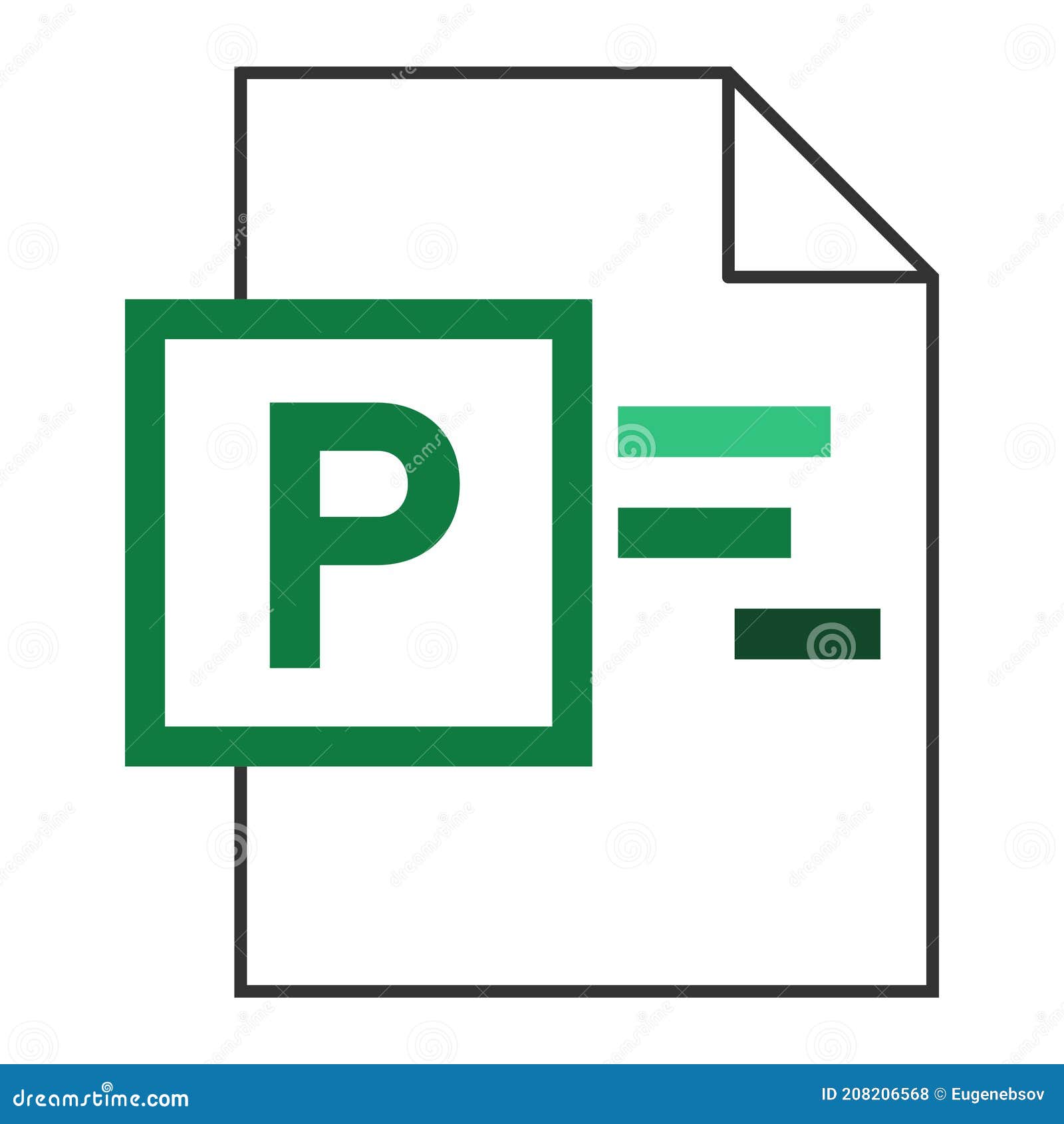 Modern Flat Design of Logo MPP Project Document File Icon Editorial ...