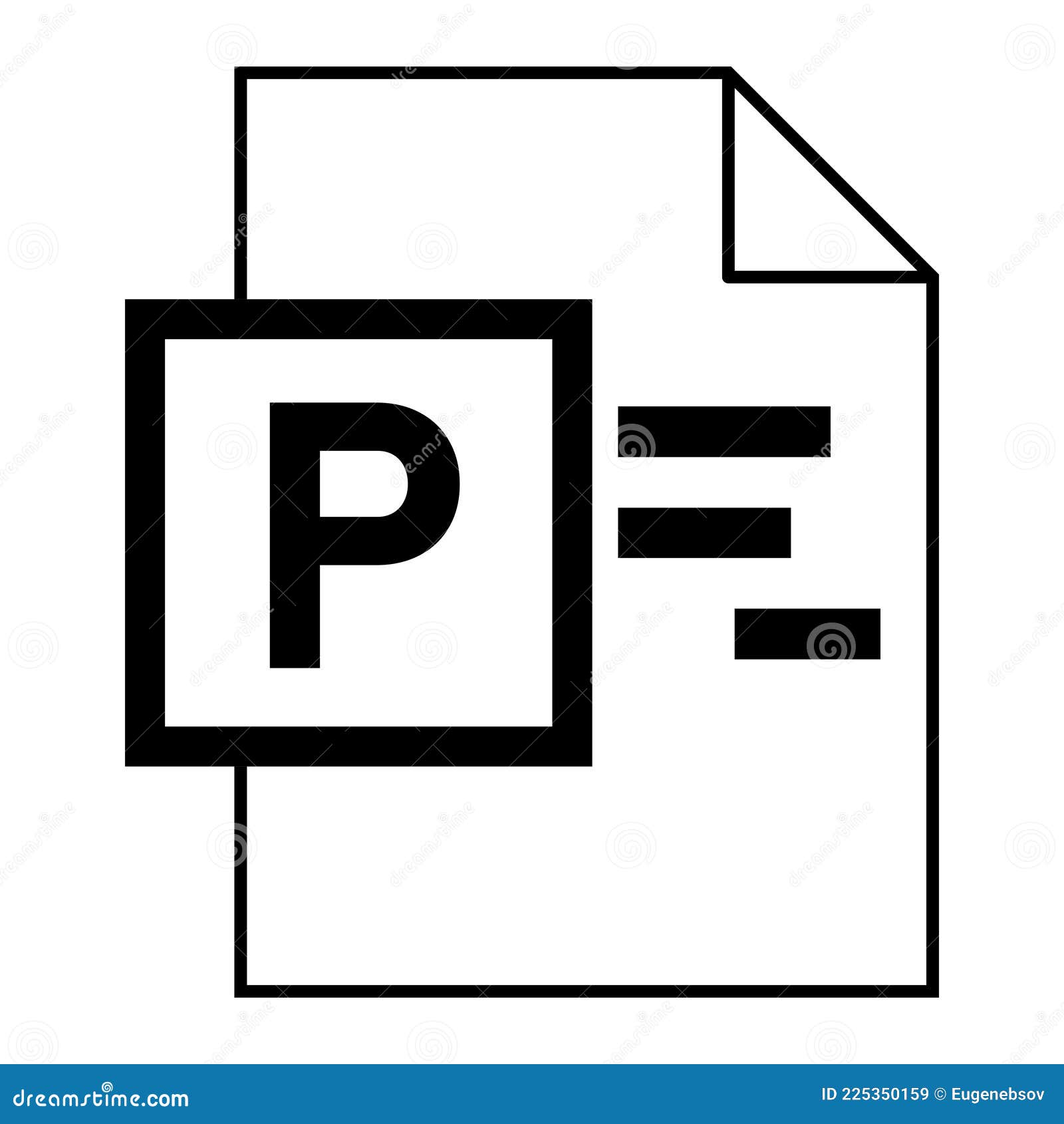 Modern Flat Design of Logo MPP Project Document File Icon Editorial ...