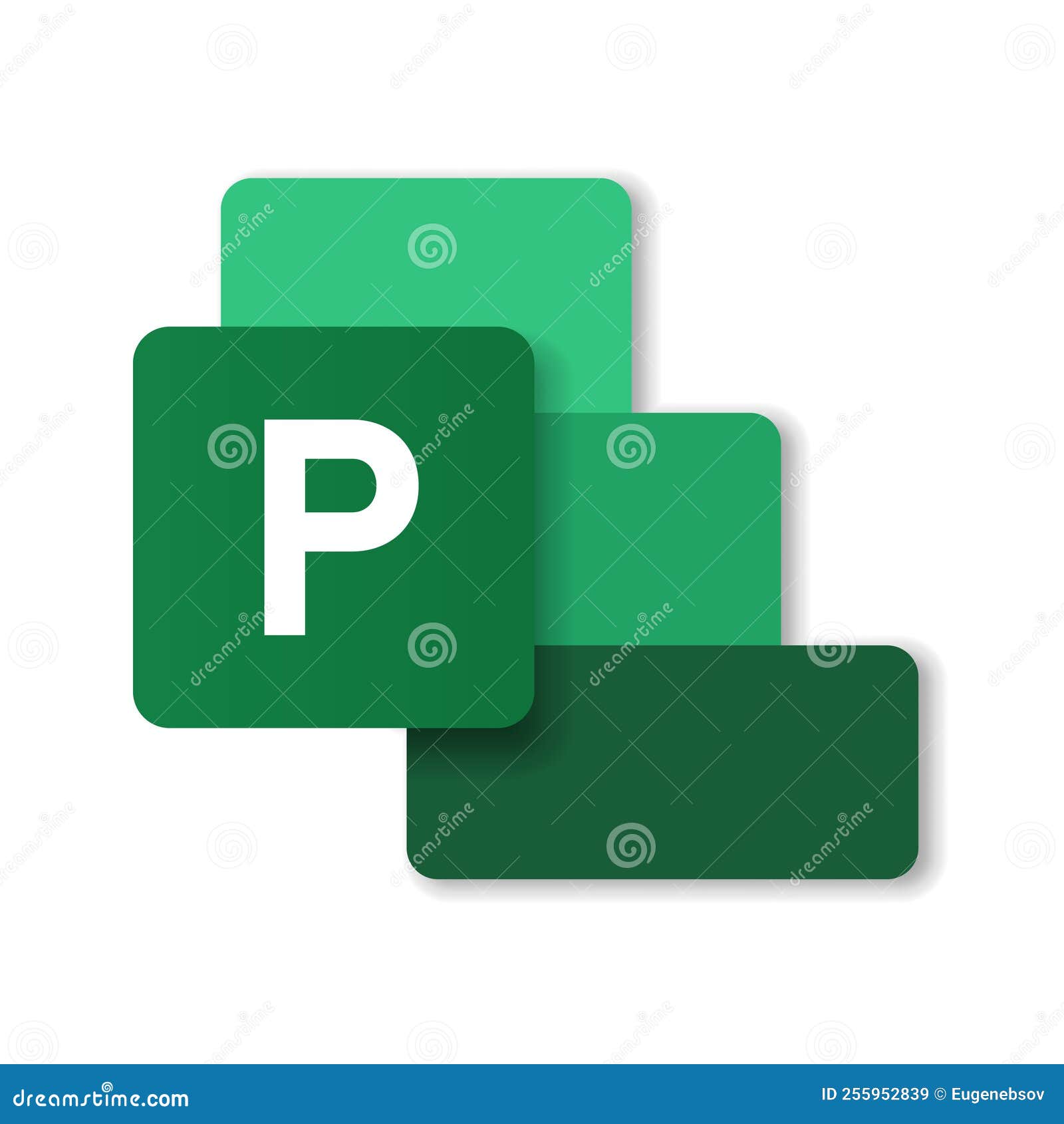 Modern Flat Design of Logo MPP Project Document File Icon Stock Vector ...