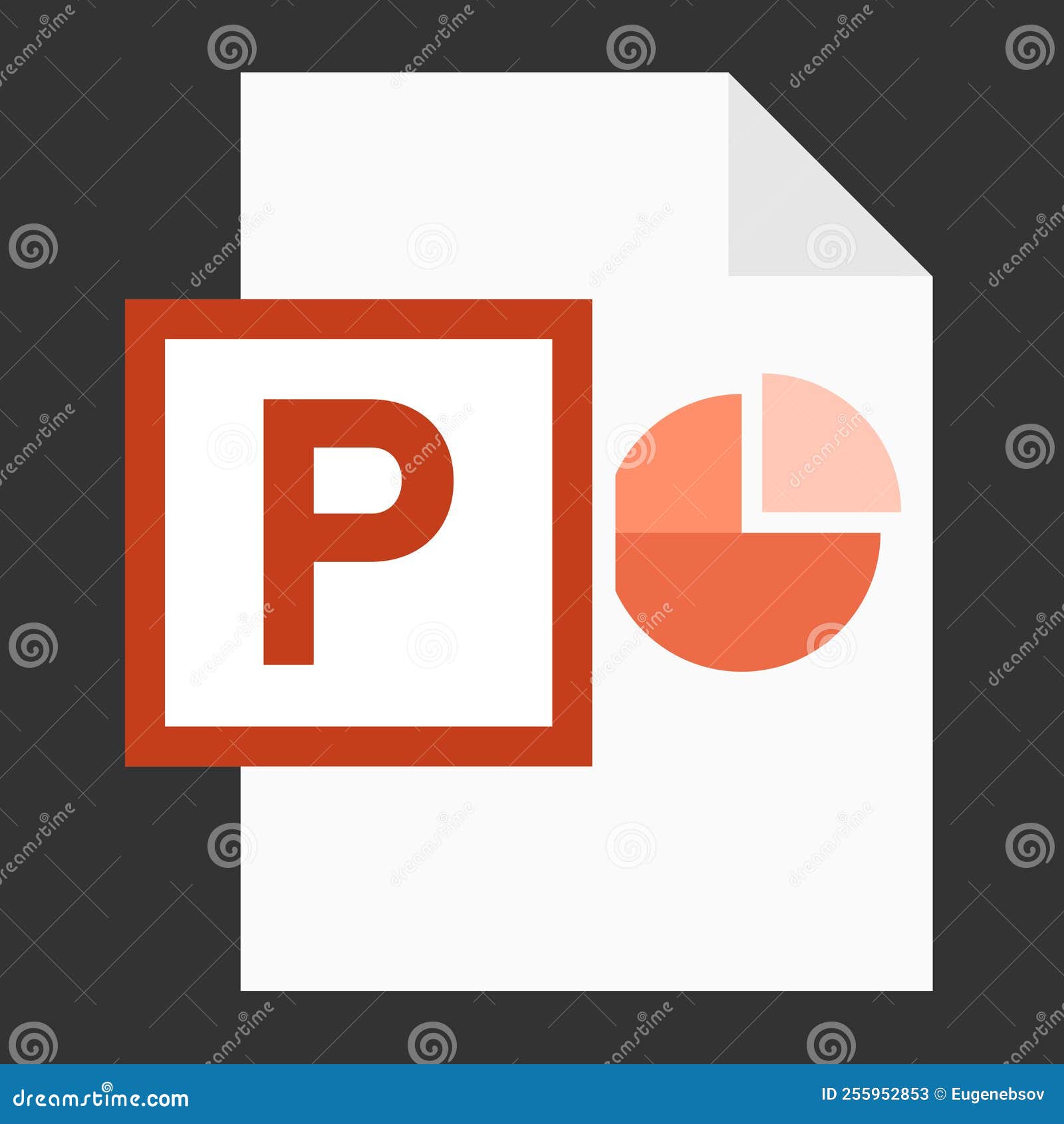 Modern Flat Design of Logo PPT Presentation File Icon Stock Vector ...