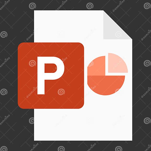 Modern Flat Design of Logo PPT Presentation File Icon Stock Vector ...