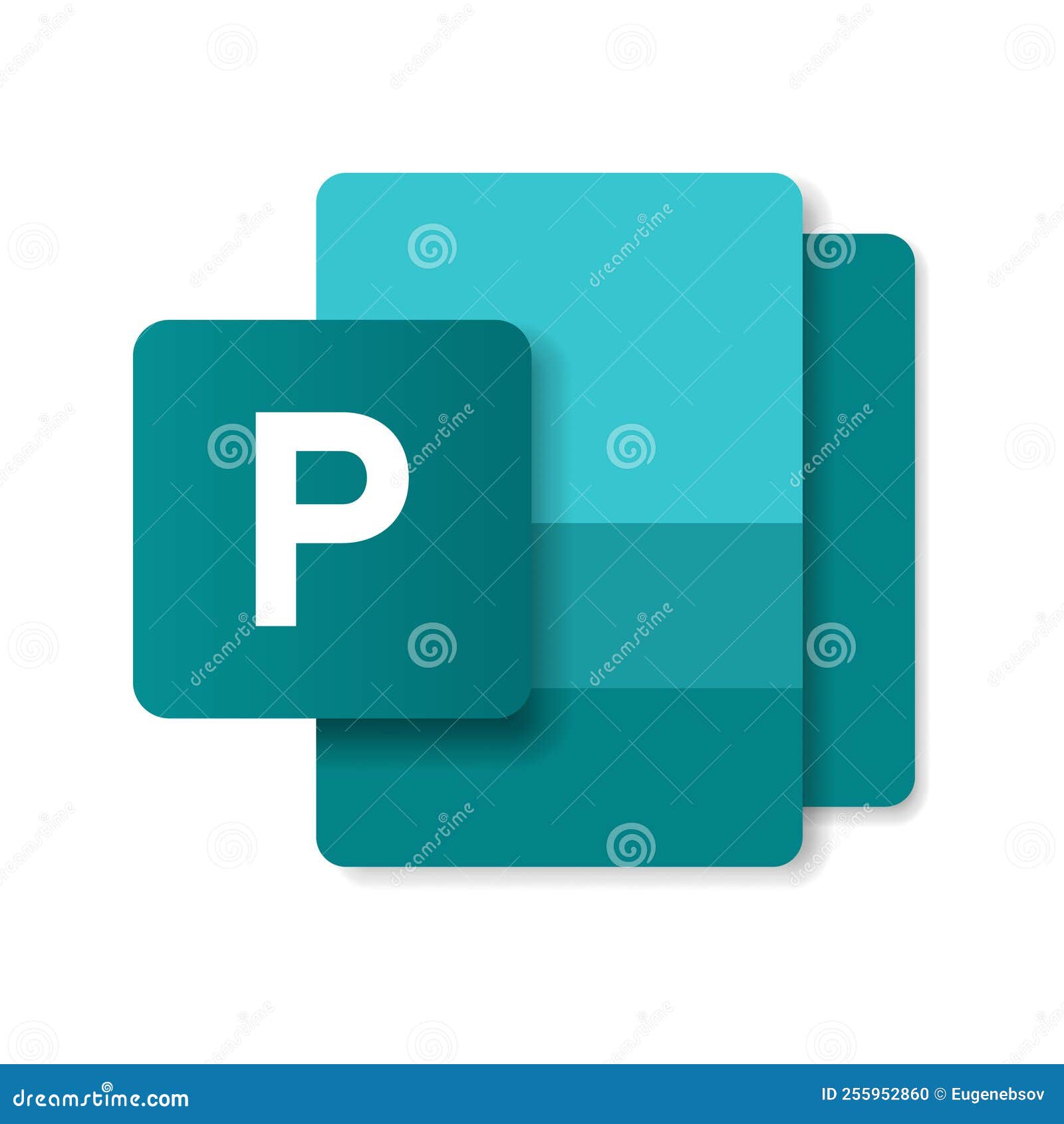 Modern Flat Design of Logo PUB Publisher Document File Icon Stock ...