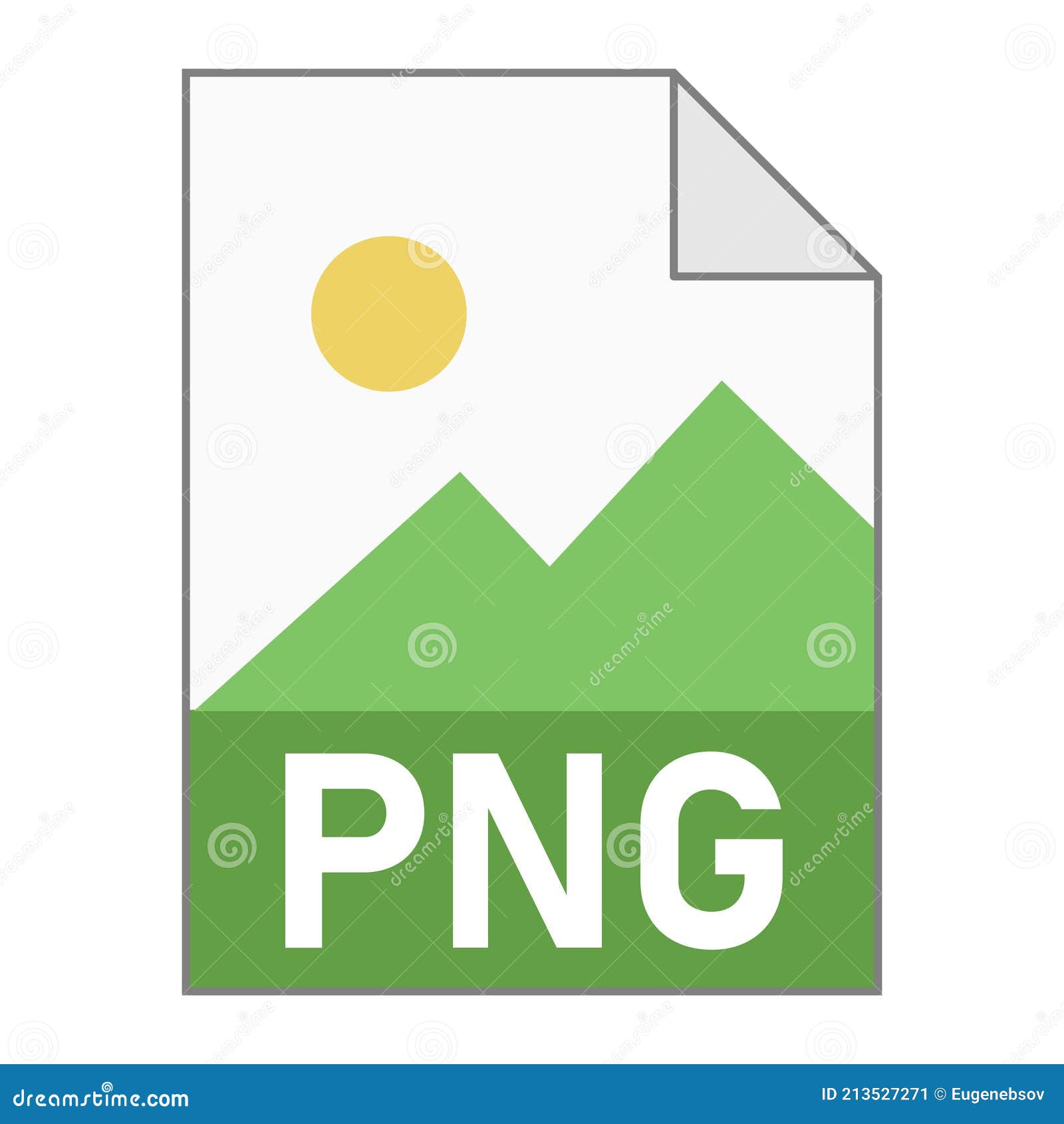 Modern Flat Design of PNG File Icon for Web Stock Vector - Illustration ...
