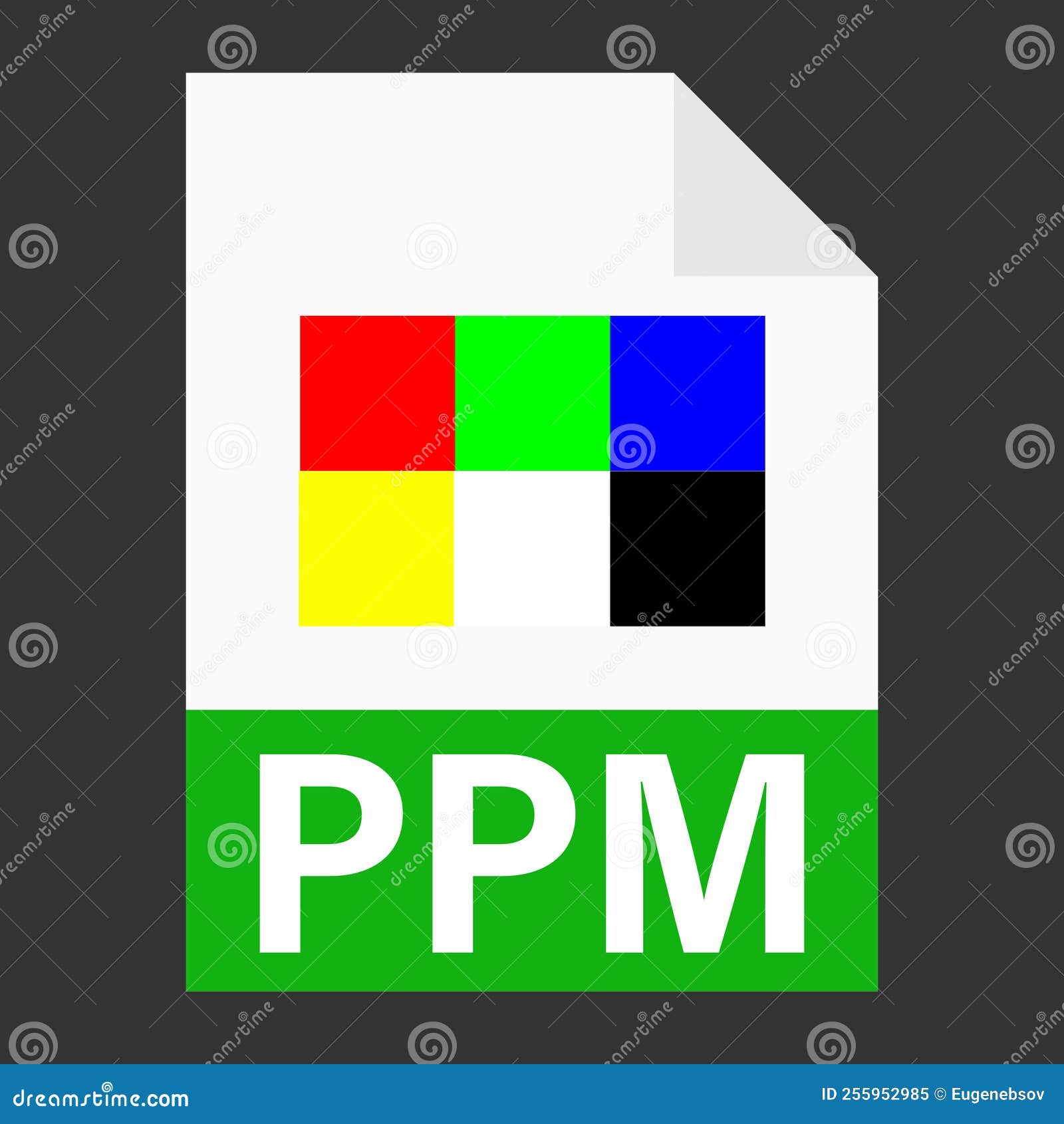 Modern Flat Design Of Ppm File Icon For Web Stock Vector Illustration