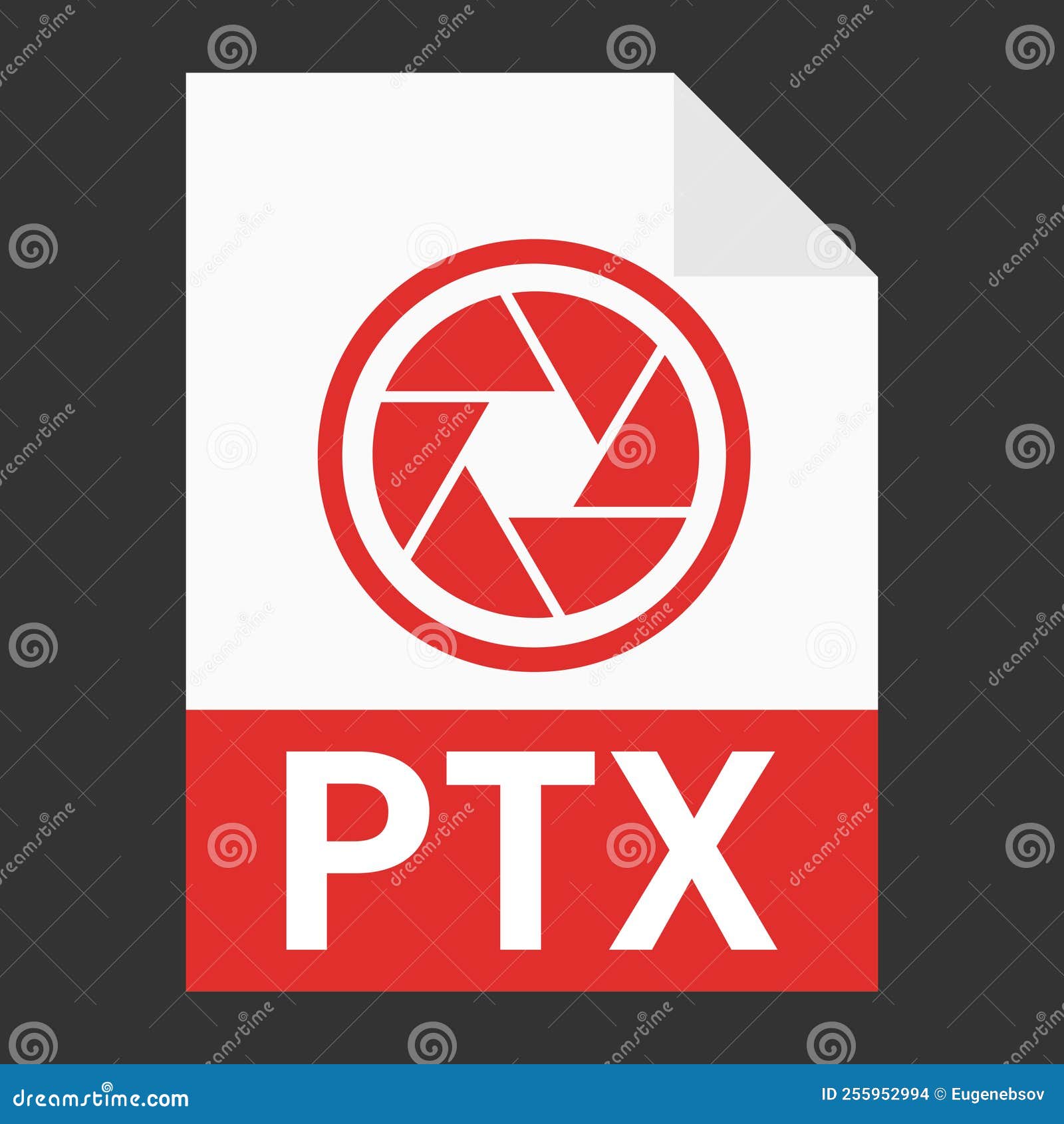 Modern Flat Design of PTX File Icon for Web Stock Vector - Illustration ...