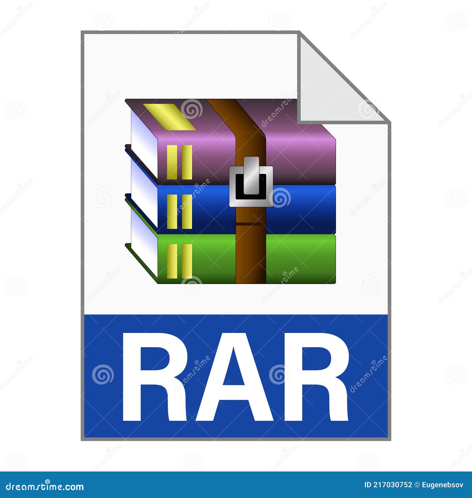 Modern Flat Design of RAR Archive File Icon for Web Stock Vector ...