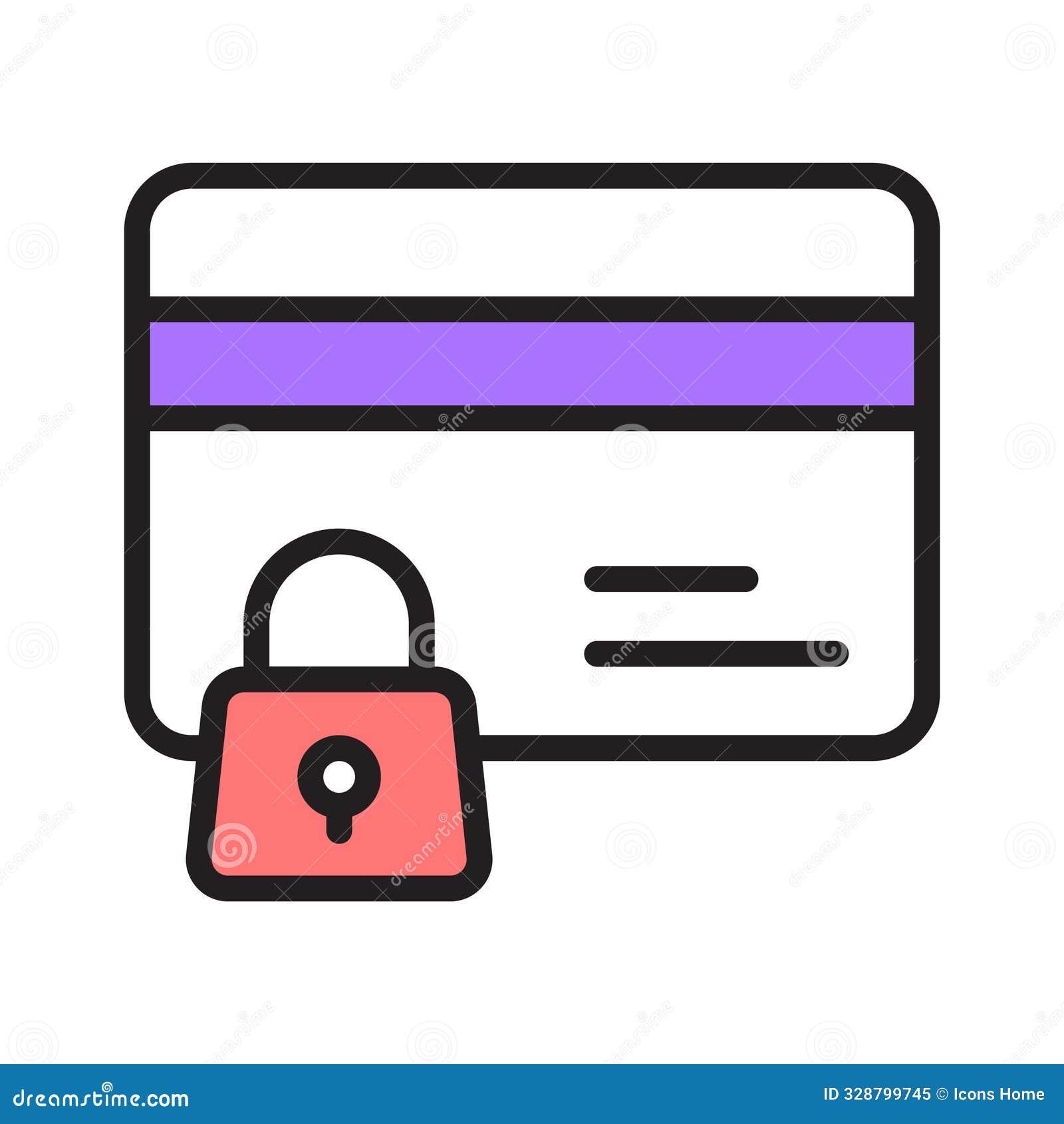 Modern Flat Icon of Secure Card in Now Available Stock Vector ...