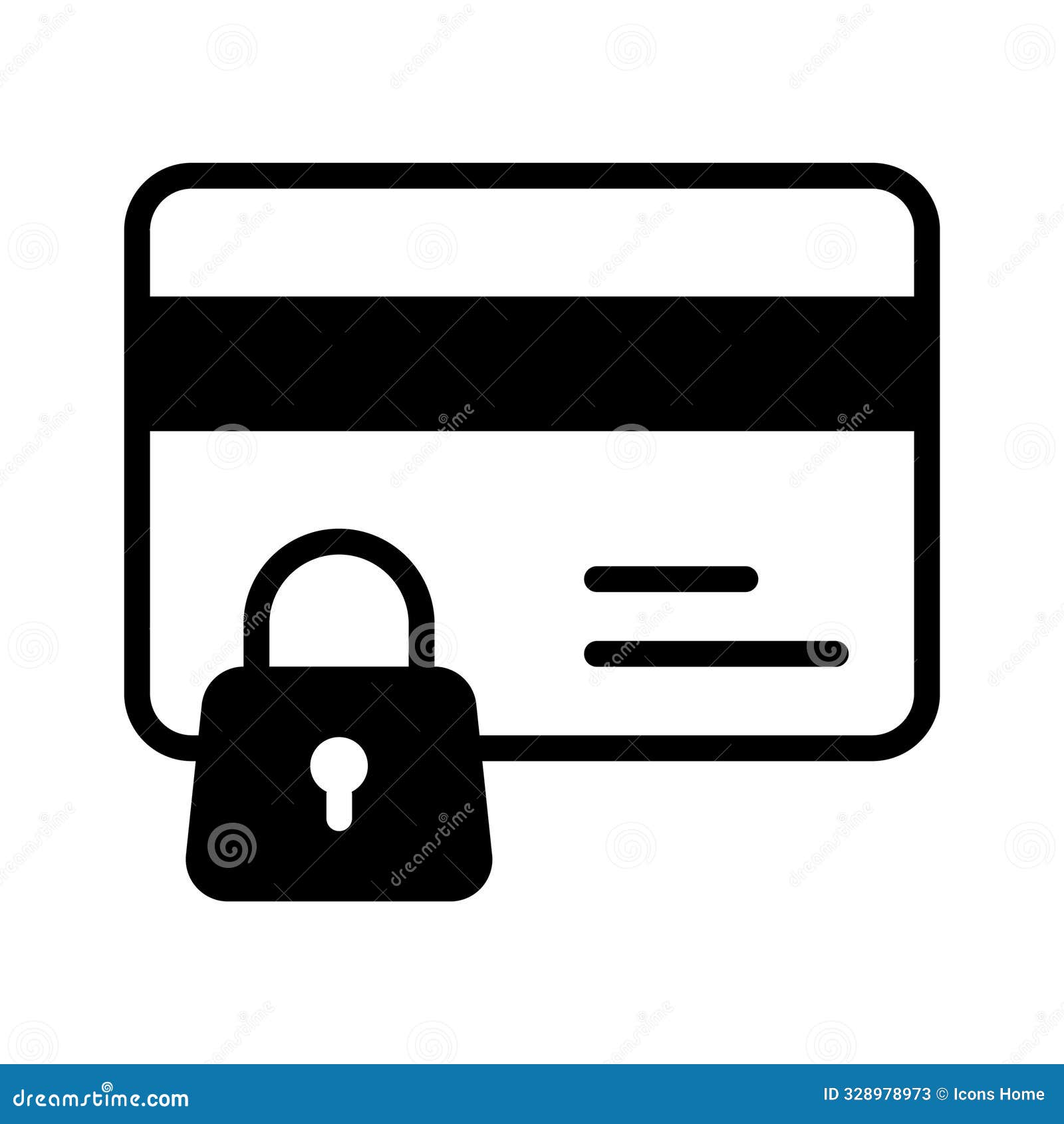 Modern Flat Icon of Secure Card in Now Available Stock Illustration ...