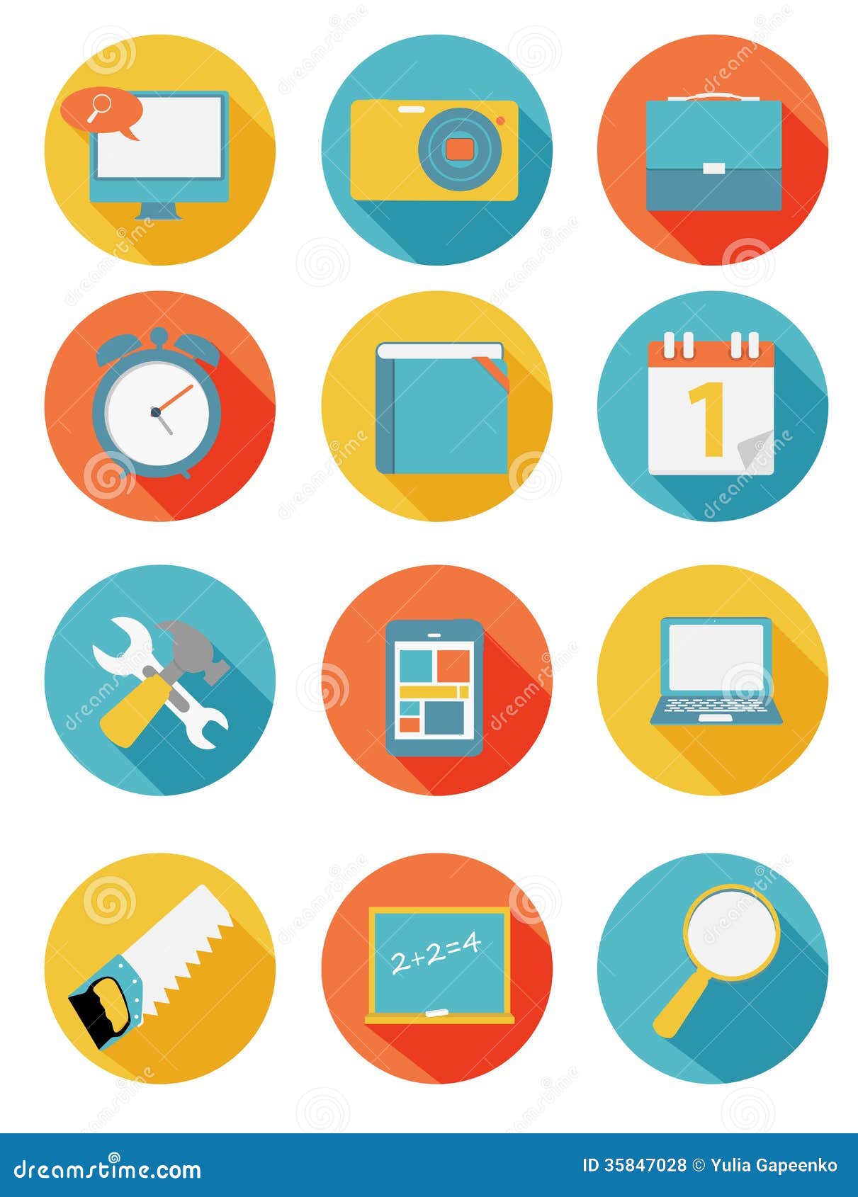 Modern Flat Icon Set for Web and Mobile Stock Vector - Illustration of ... Modern Flat Icon Set for Web and Mobile Stock Vector - Illustration of ...