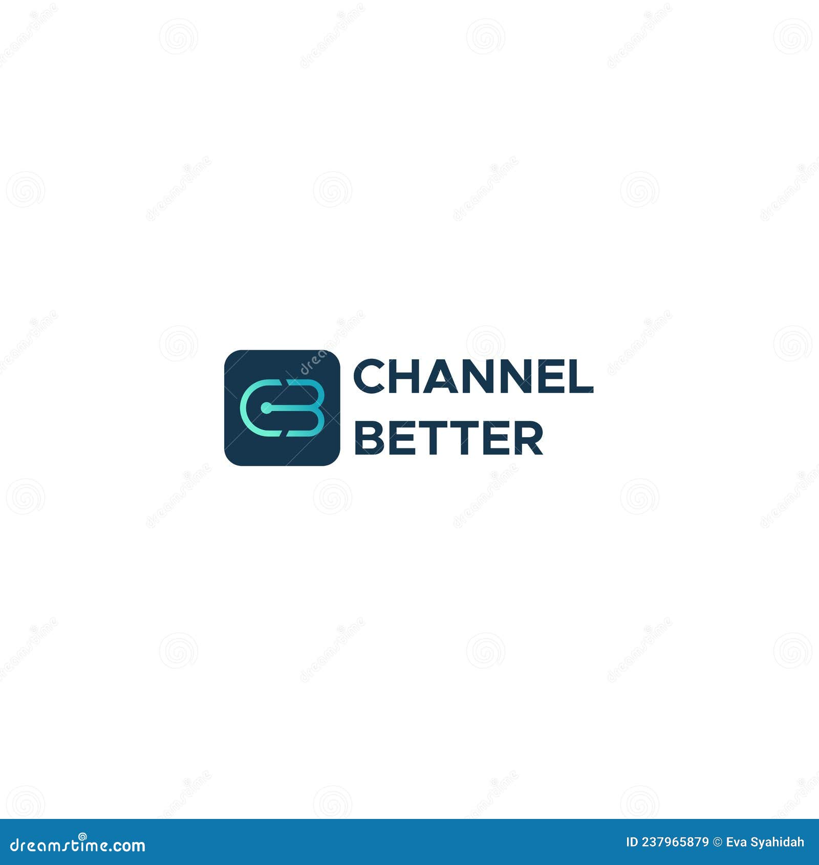Modern Flat Initial C CHANNEL BETTER Logo Design Stock Vector ...