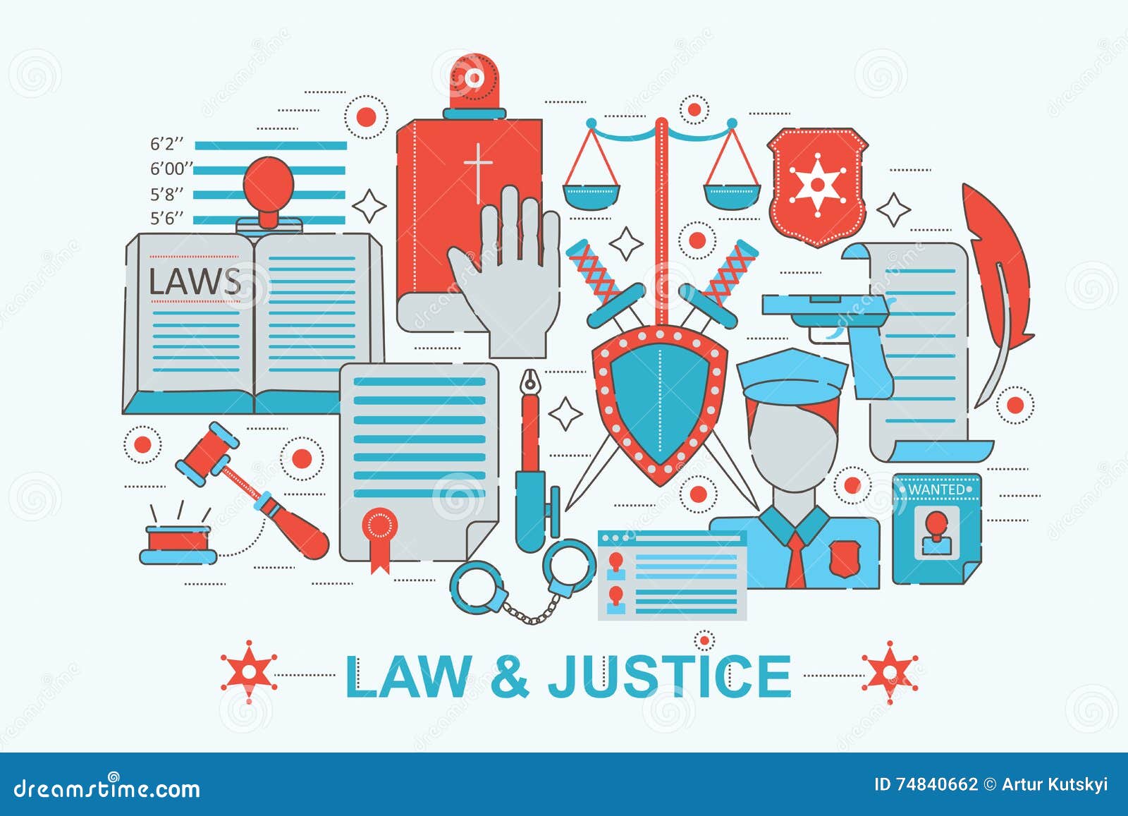 Law And Justice Concept. Justice Scales, Judge Building And Judge Gavel ...