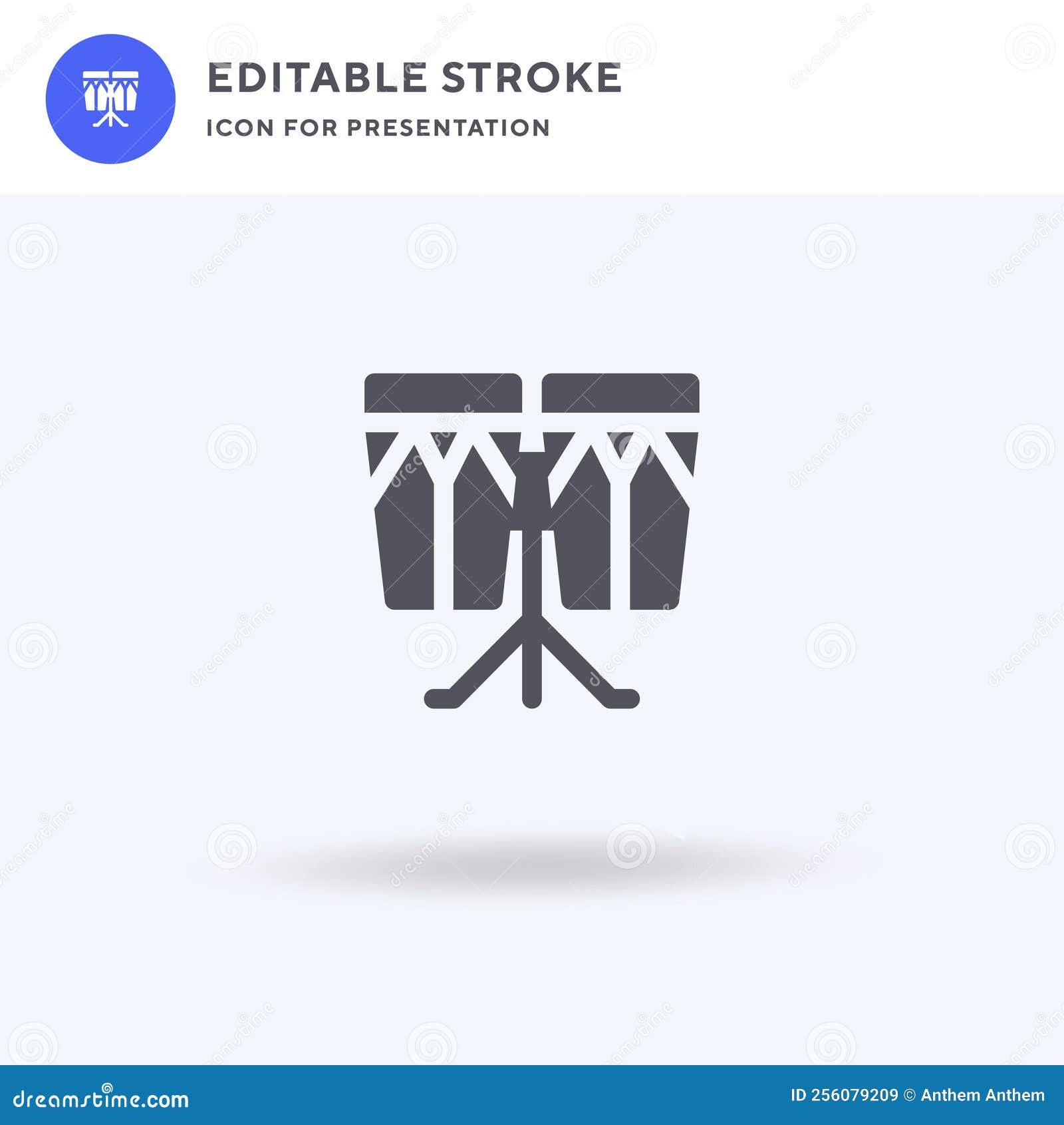 Bongo Icon Vector, Filled Flat Sign, Solid Pictogram Isolated on White, Logo Illustration. Bongo ...