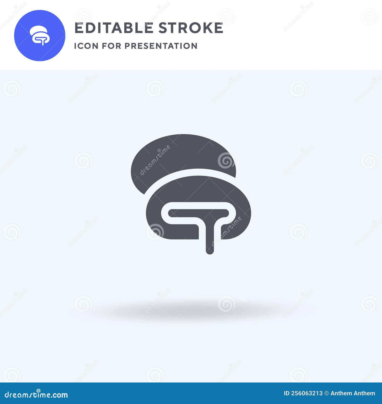 Bun Icon Vector, Filled Flat Sign, Solid Pictogram Isolated on White ...