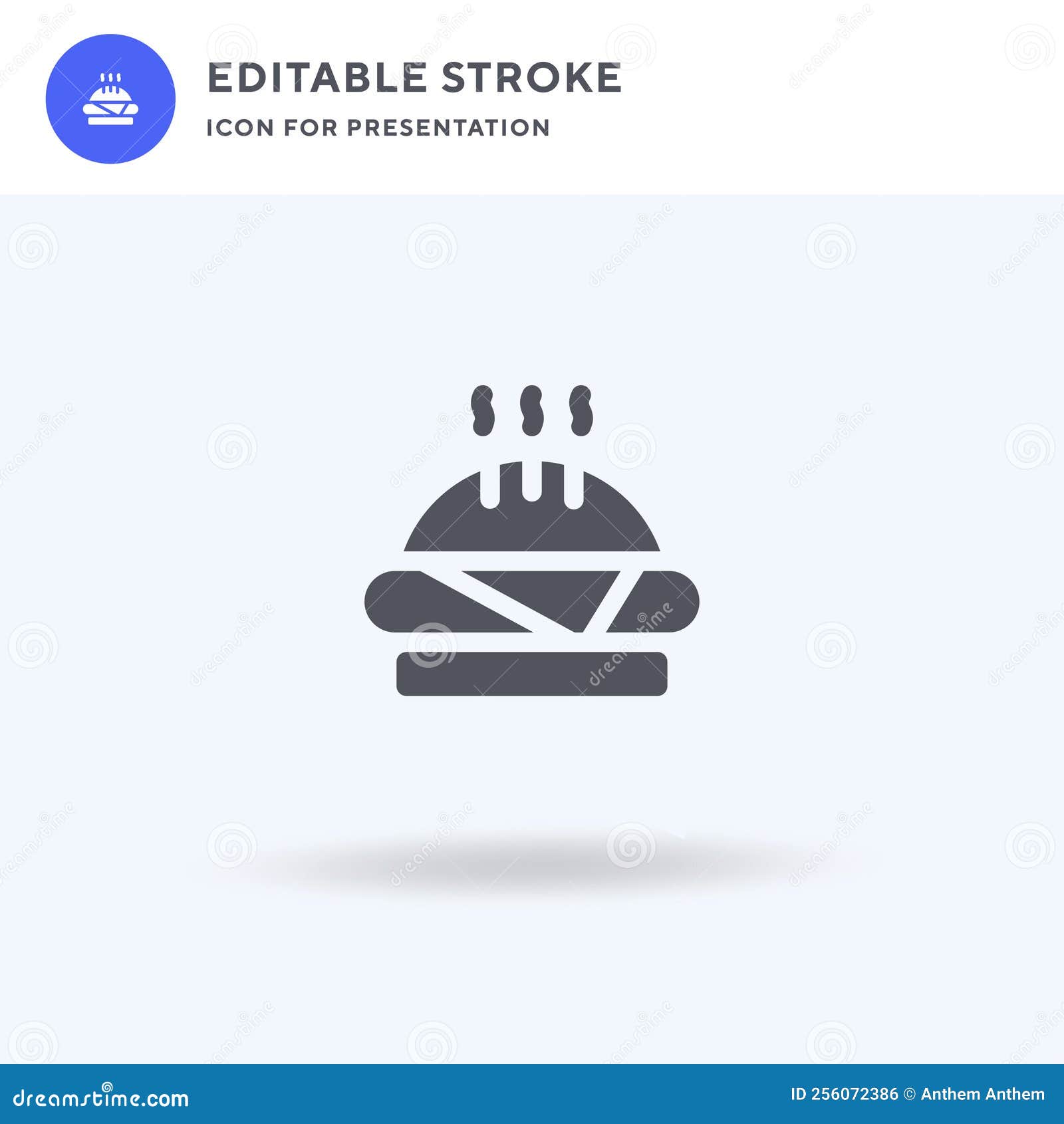 Cheese Burger Icon Vector, Filled Flat Sign, Solid Pictogram Isolated ...