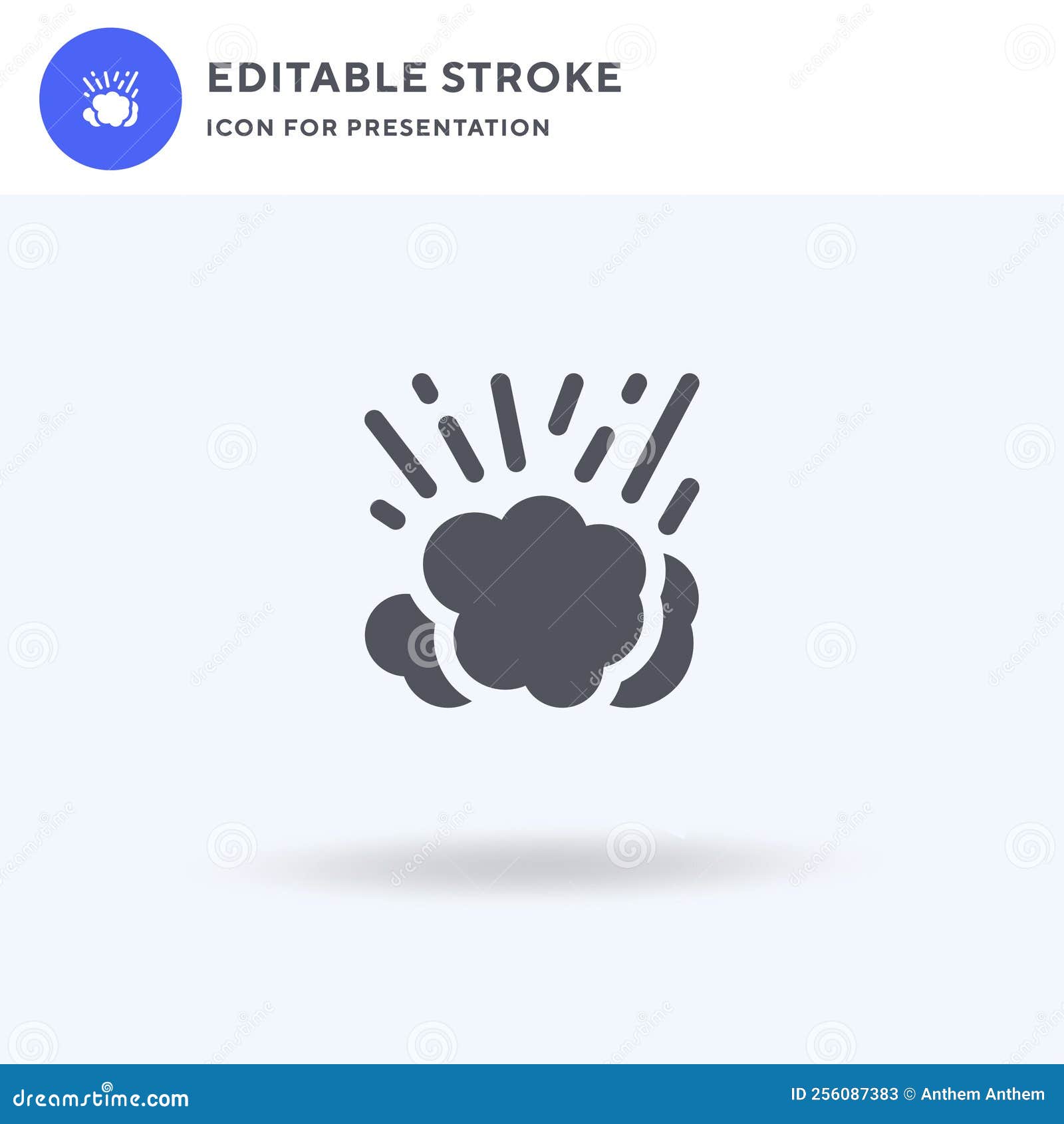 Explosion Icon Vector, Filled Flat Sign, Solid Pictogram Isolated on ...