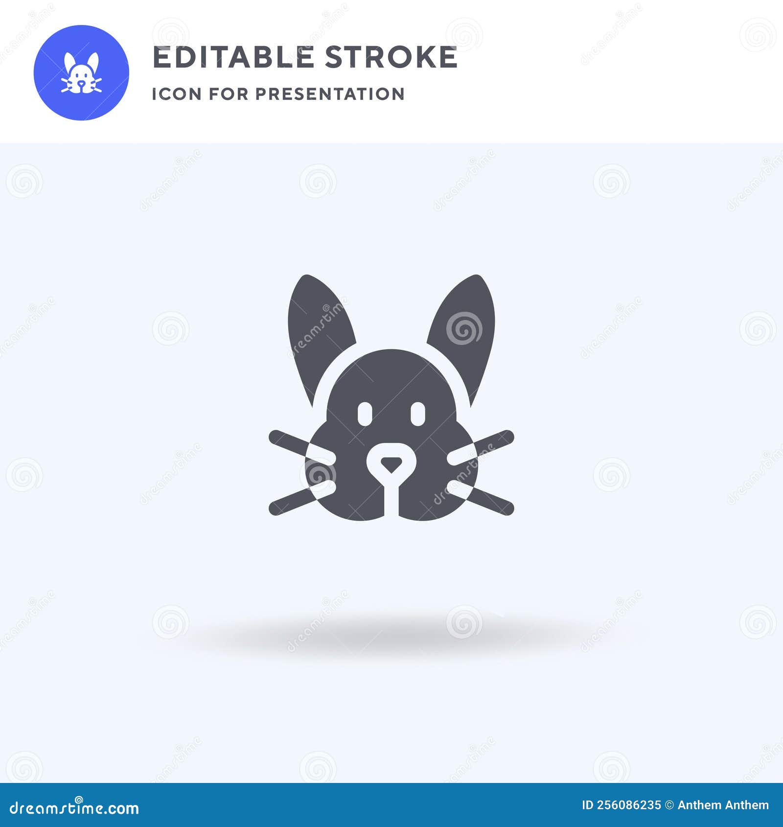 Hare Icon Vector, Filled Flat Sign, Solid Pictogram Isolated on White ...