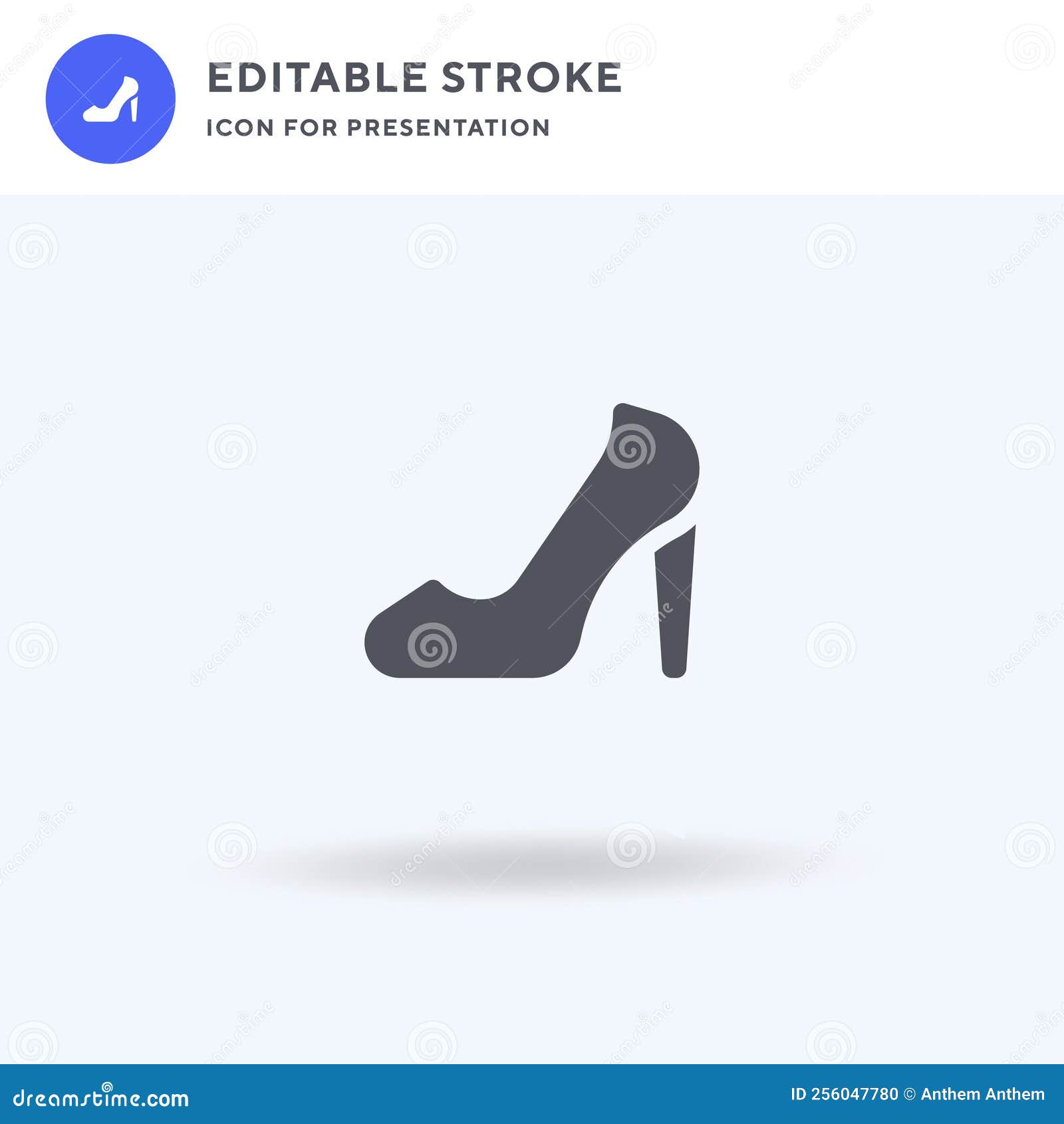High Heel Icon Vector, Filled Flat Sign, Solid Pictogram Isolated on ...