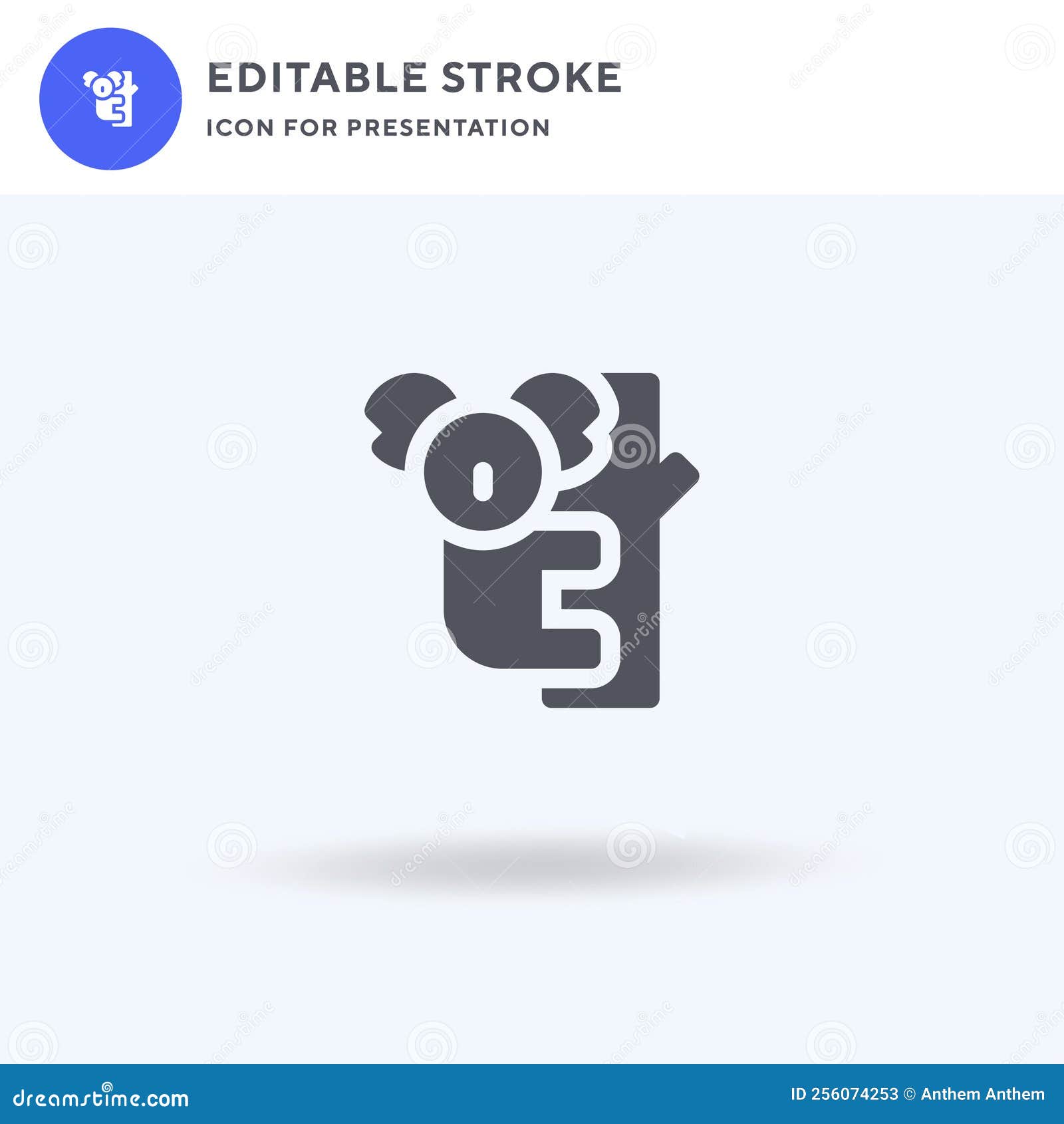 Koala Icon Vector, Filled Flat Sign, Solid Pictogram Isolated on White, Logo Illustration. Koala ...