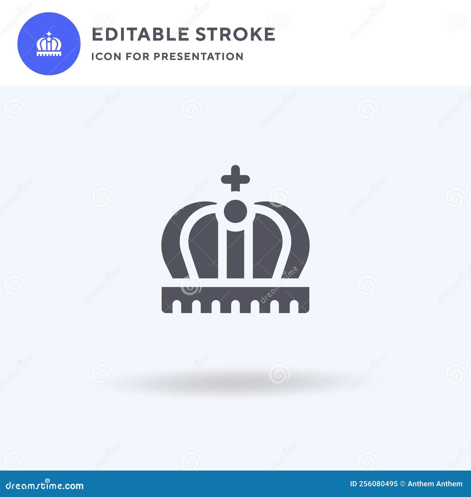 Monarchy Icon Vector, Filled Flat Sign, Solid Pictogram Isolated on ...