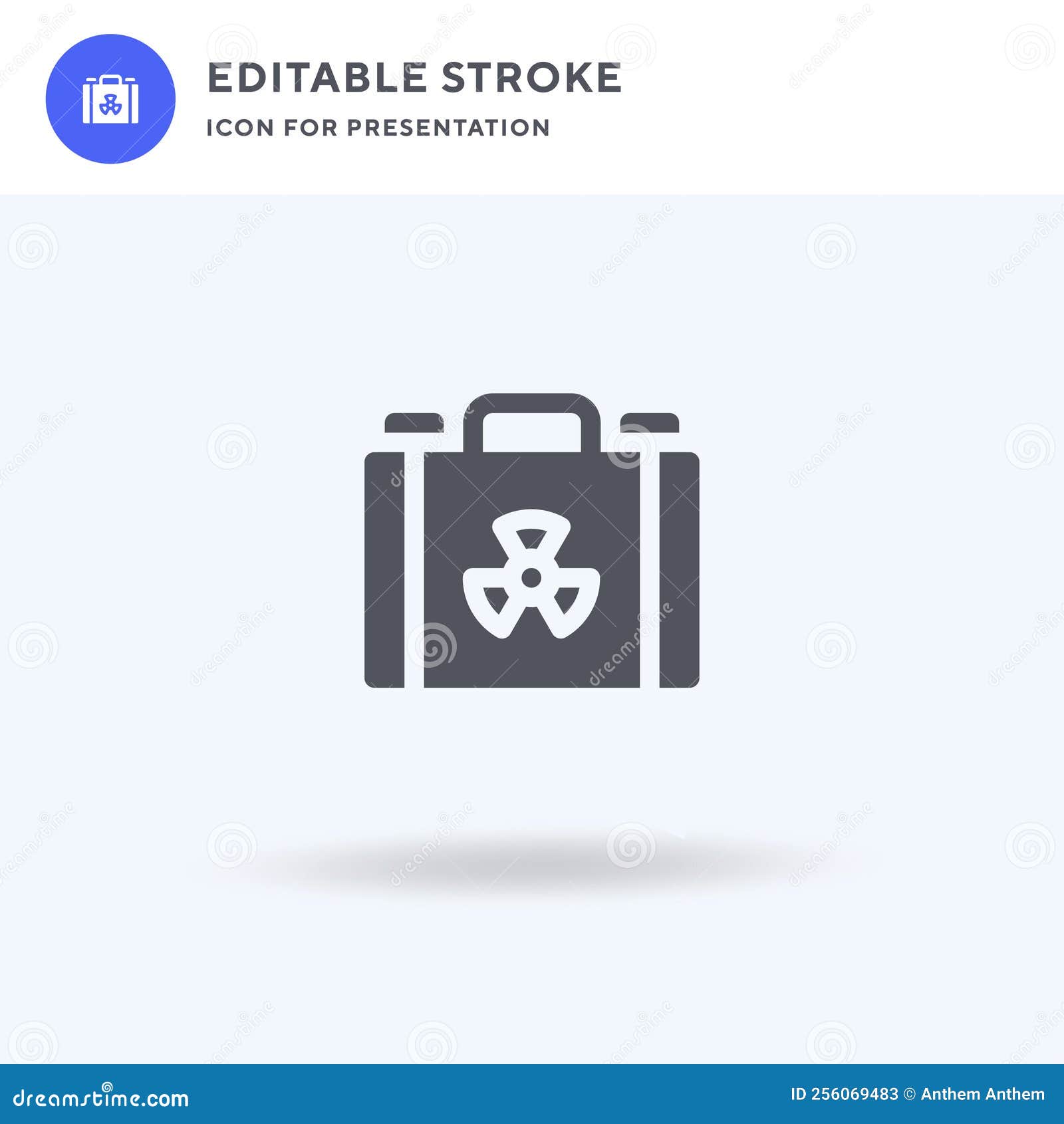 Nuclear Icon Vector, Filled Flat Sign, Solid Pictogram Isolated on ...