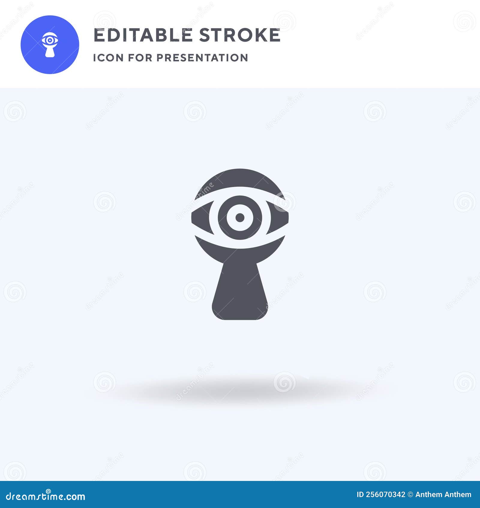 Observation Icon Vector, Filled Flat Sign, Solid Pictogram Isolated on ...