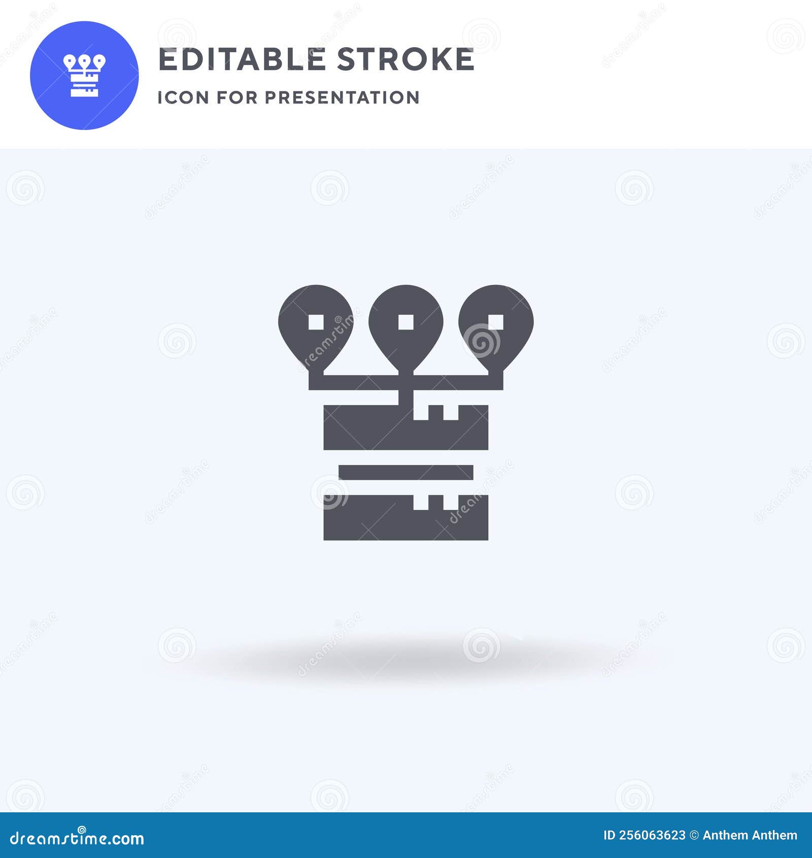 Server Icon Vector, Filled Flat Sign, Solid Pictogram Isolated on White ...