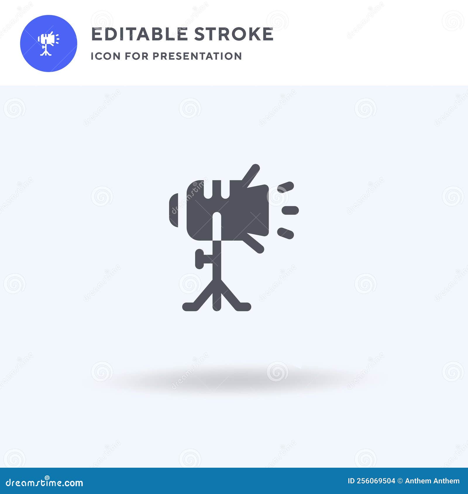 Spotlight Icon Vector, Filled Flat Sign, Solid Pictogram Isolated on White, Logo Illustration ...