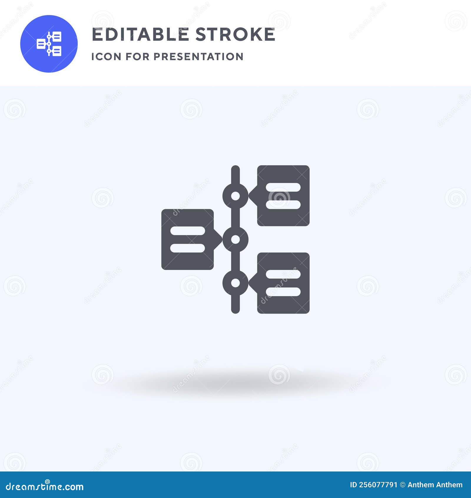 Timeline Icon Vector, Filled Flat Sign, Solid Pictogram Isolated on ...