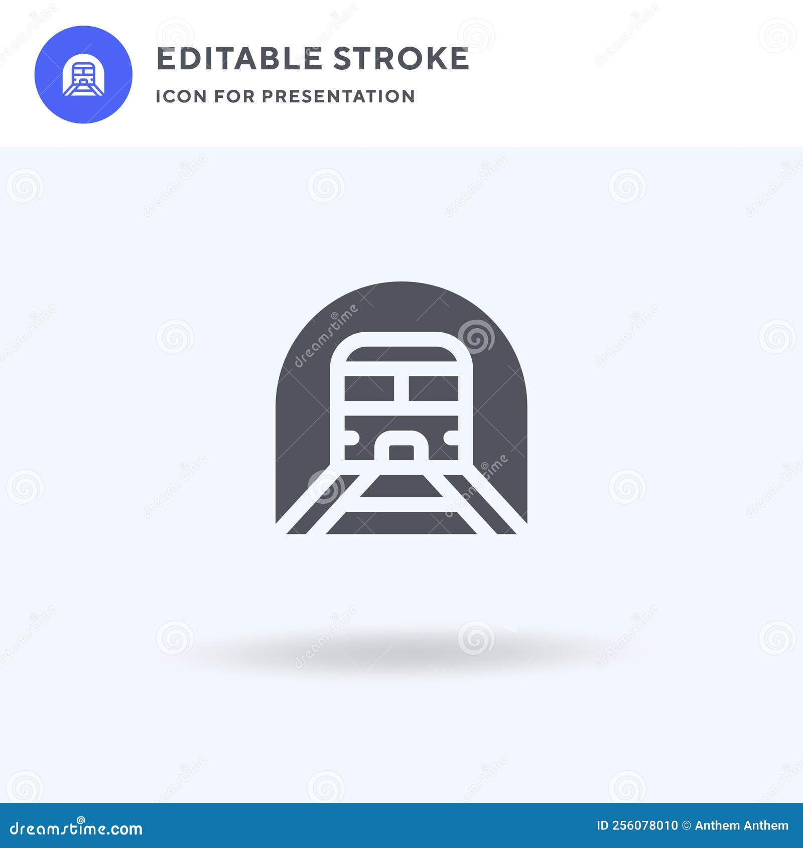 Train Icon Vector, Filled Flat Sign, Solid Pictogram Isolated on White ...